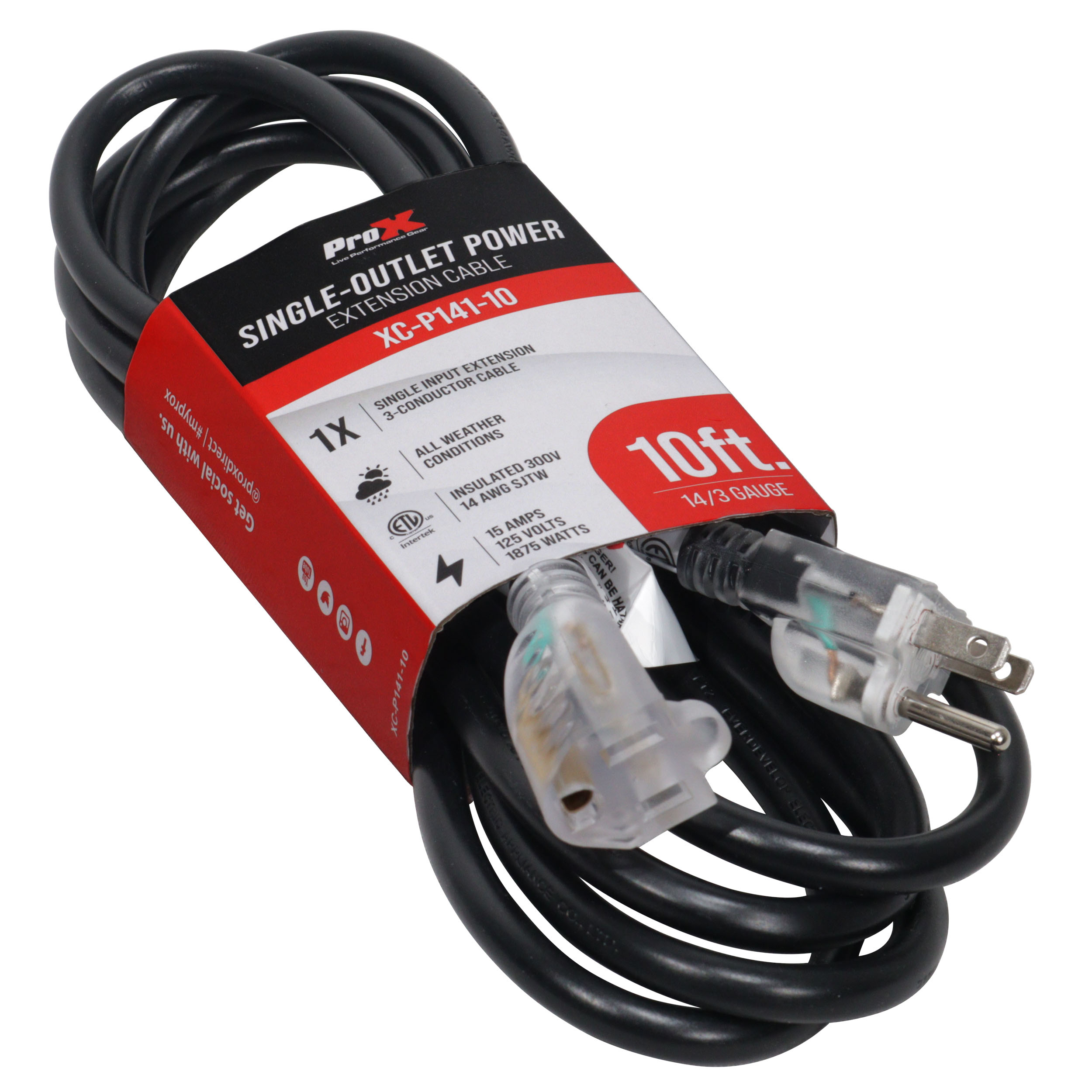 10ft 110v to 110v Female Power Cord 14AWG (18 Amp) - GTR Direct