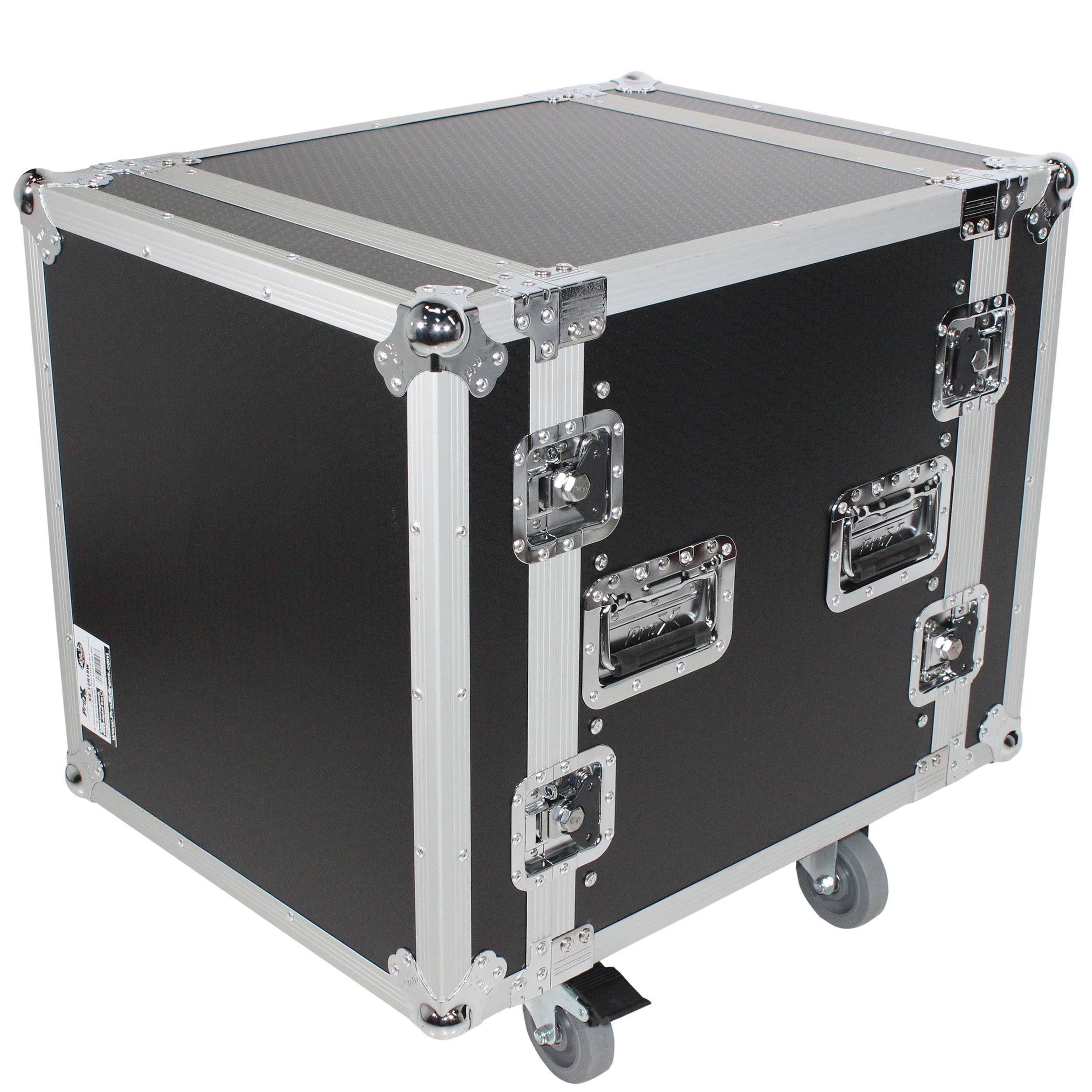 12U Space Amp Rack Mount ATA Flight Case 18 Inch Depth W-Casters ...