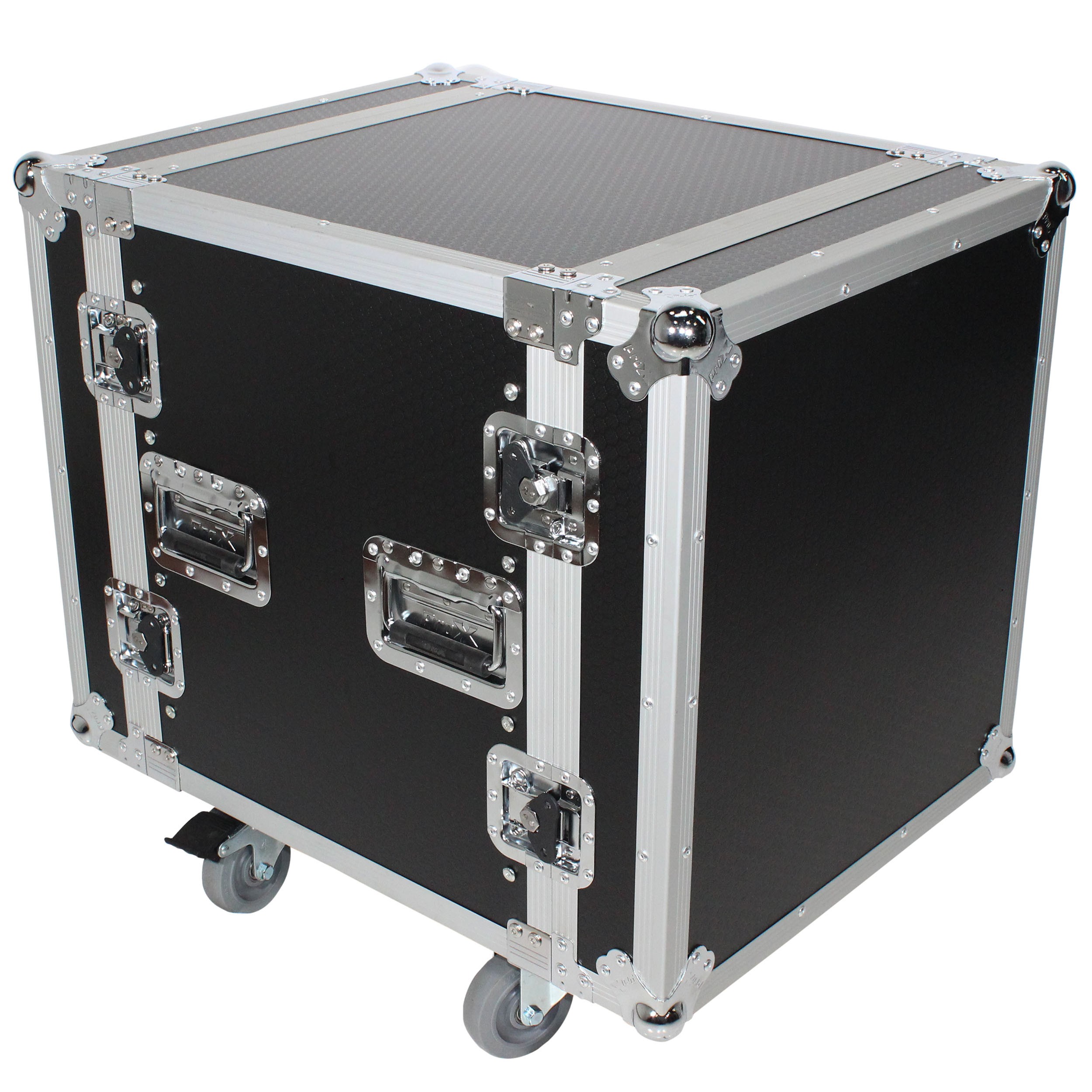 12U Space Amp Rack Mount ATA Flight Case 18 Inch Depth W-Casters ...