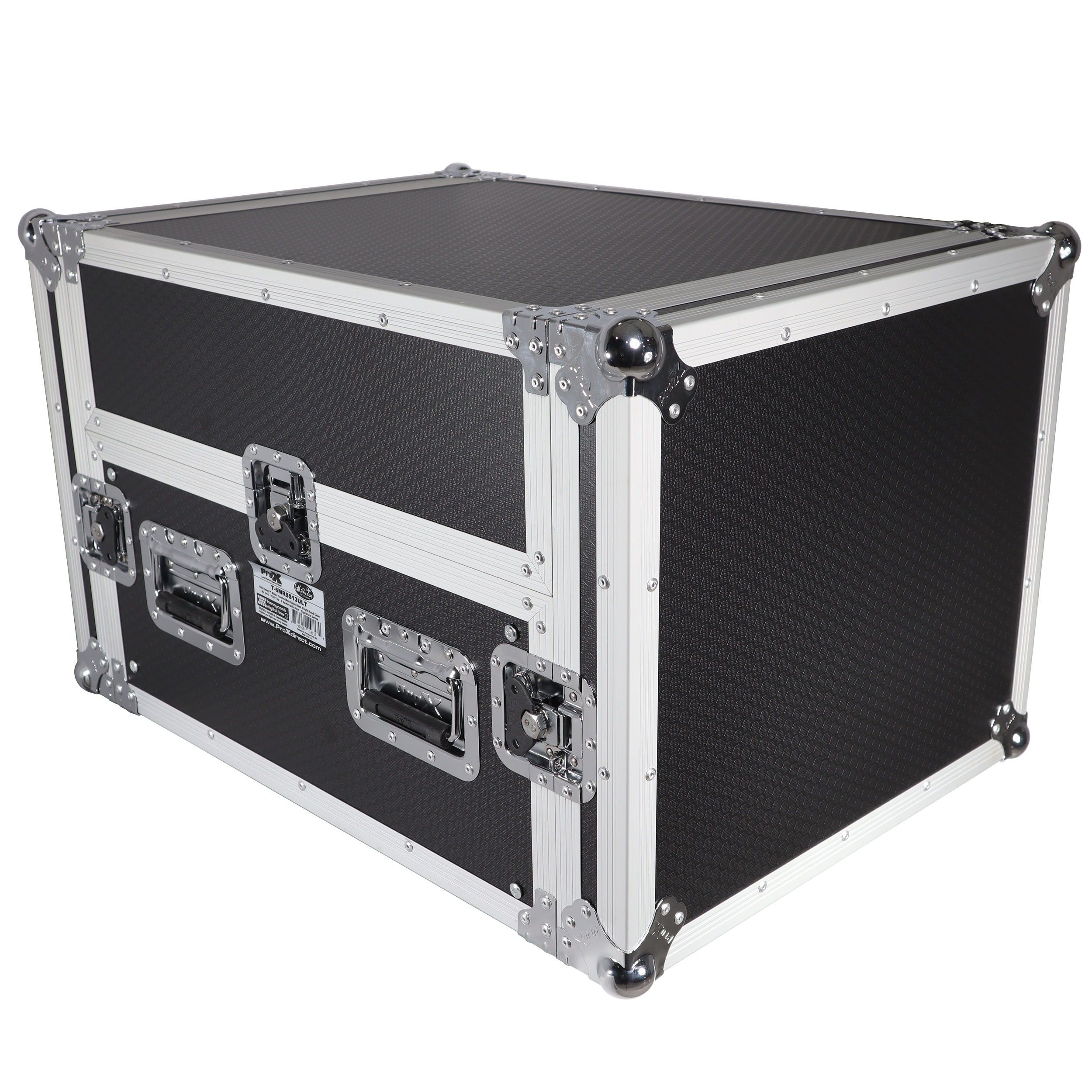 13U Top Mixer-DJ 6U Rack Combo Flight Case W-Laptop Shelf - GTR Direct