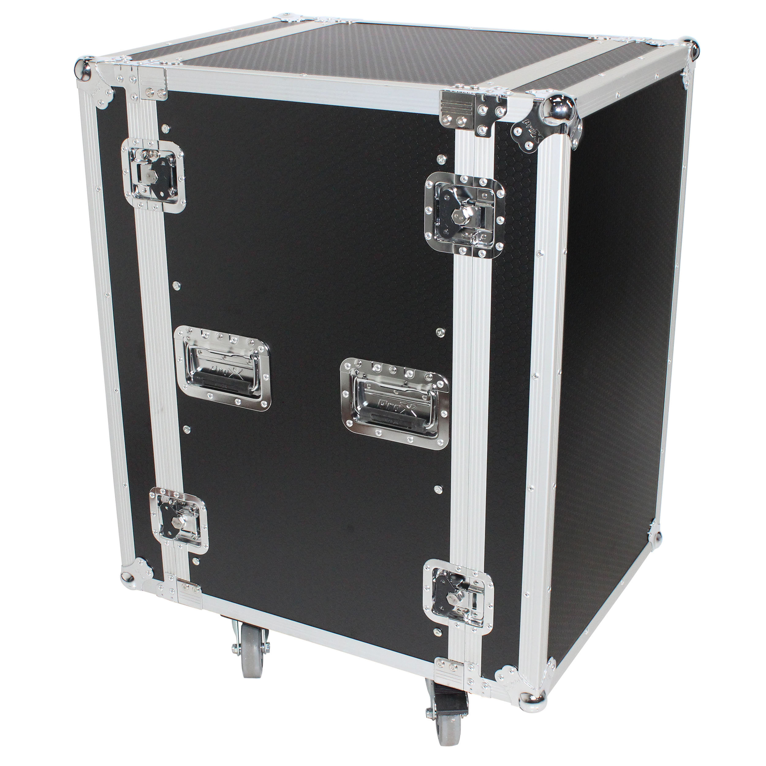 18U Space Amp Rack Mount ATA Flight Case 18 Inch Depth W-Casters ...
