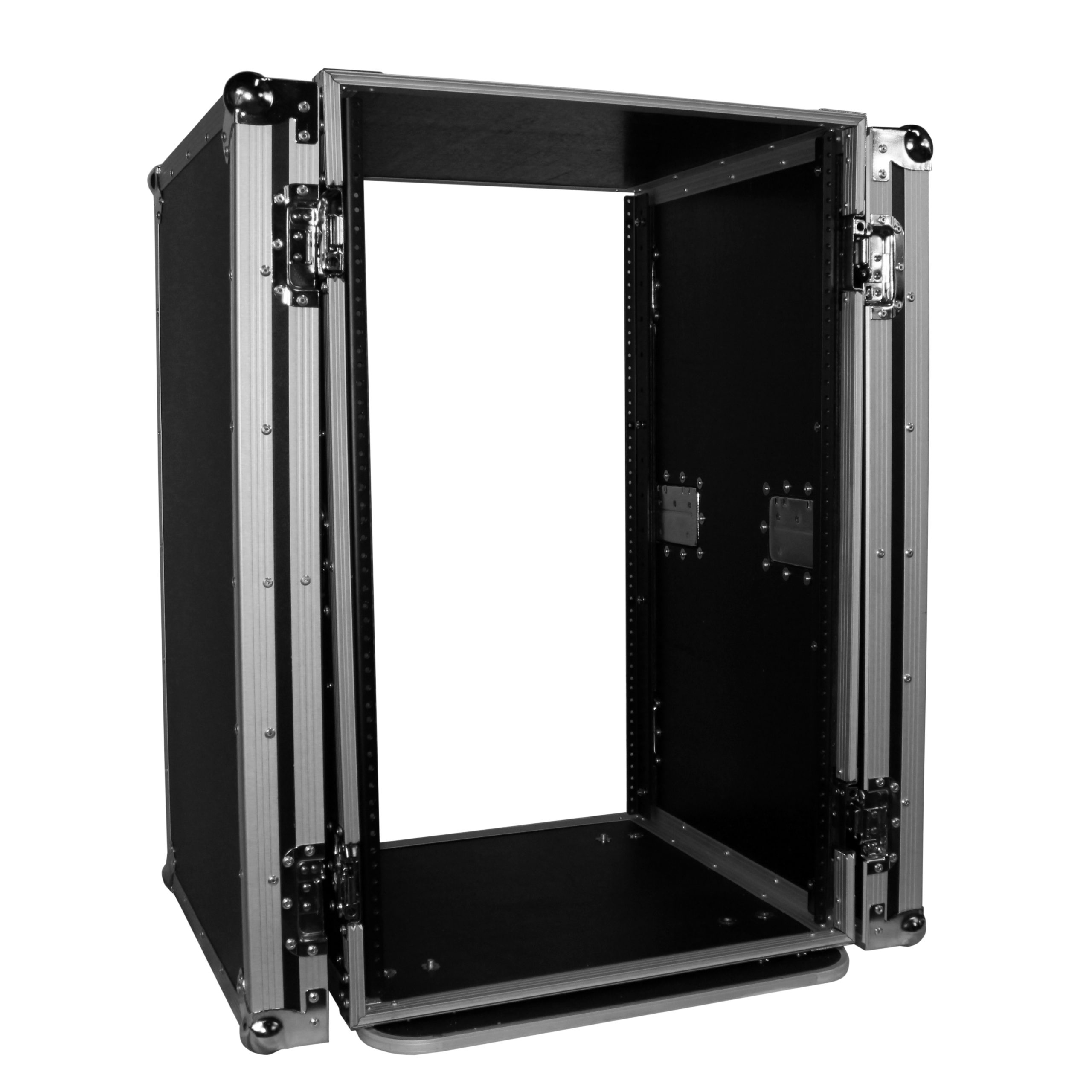 18U Space Amp Rack Mount ATA Flight Case 19 Inch Depth W-Casters - GTR ...