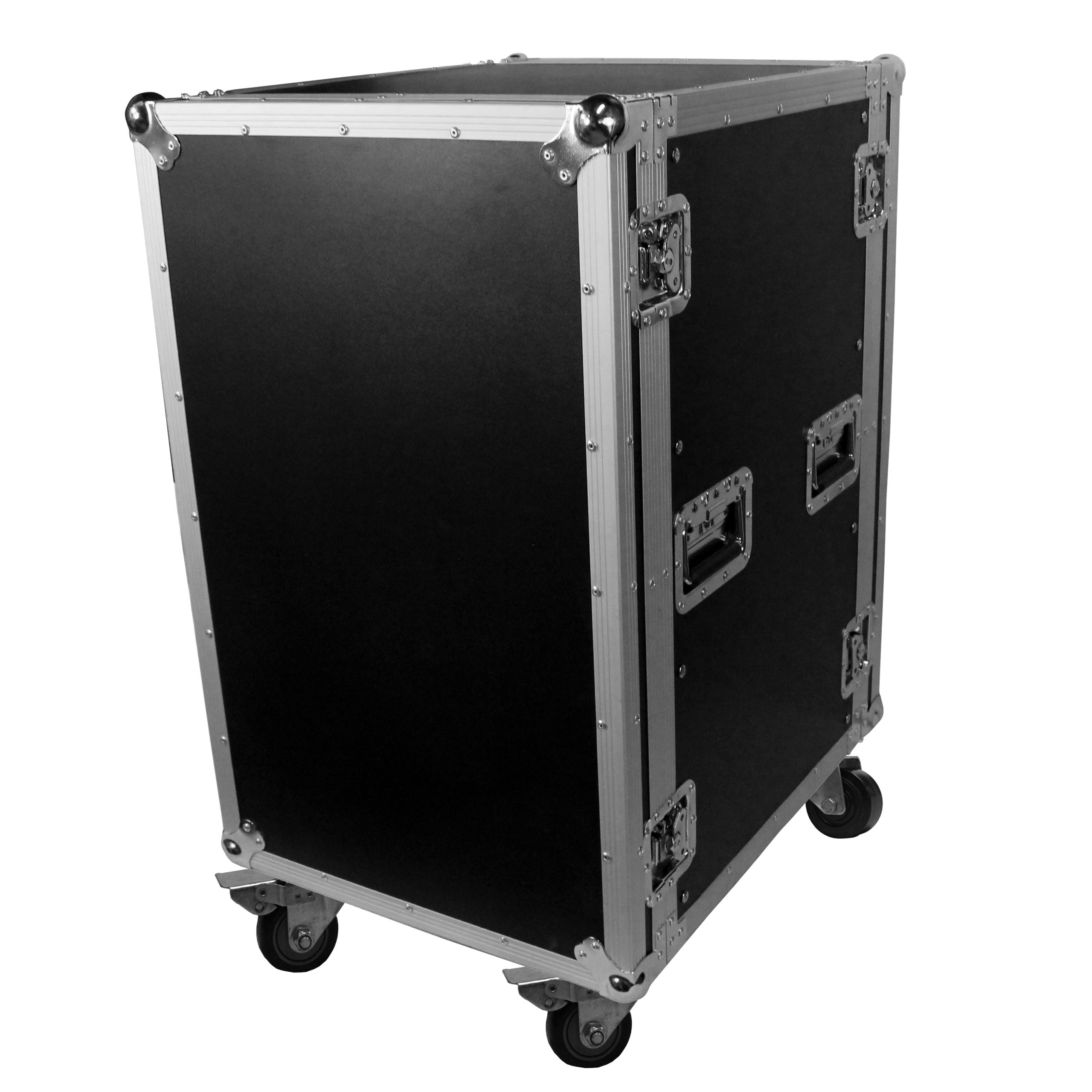 18U Space Amp Rack Mount ATA Flight Case 19 Inch Depth W-Casters - GTR ...