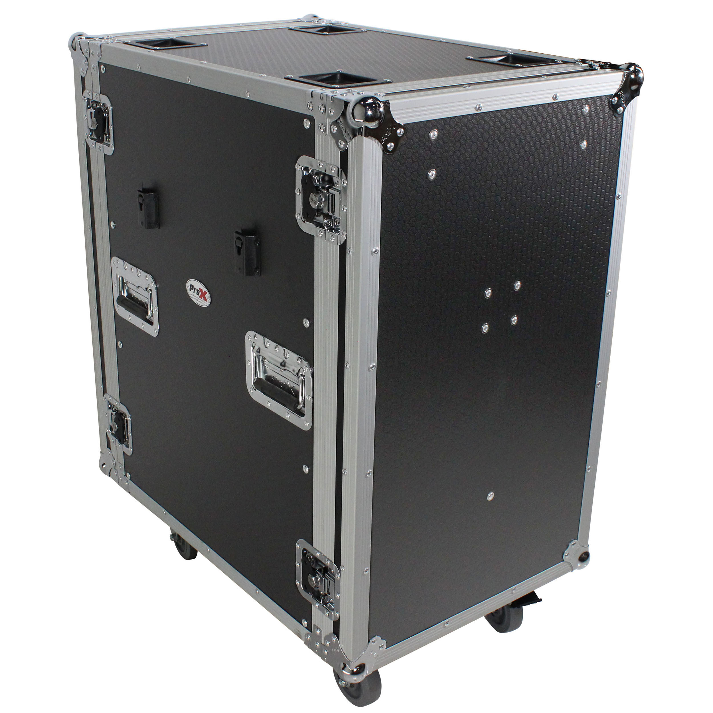 18U Space Amp Rack Mount ATA Flight Case 24 Inch Depth W-Casters - GTR ...