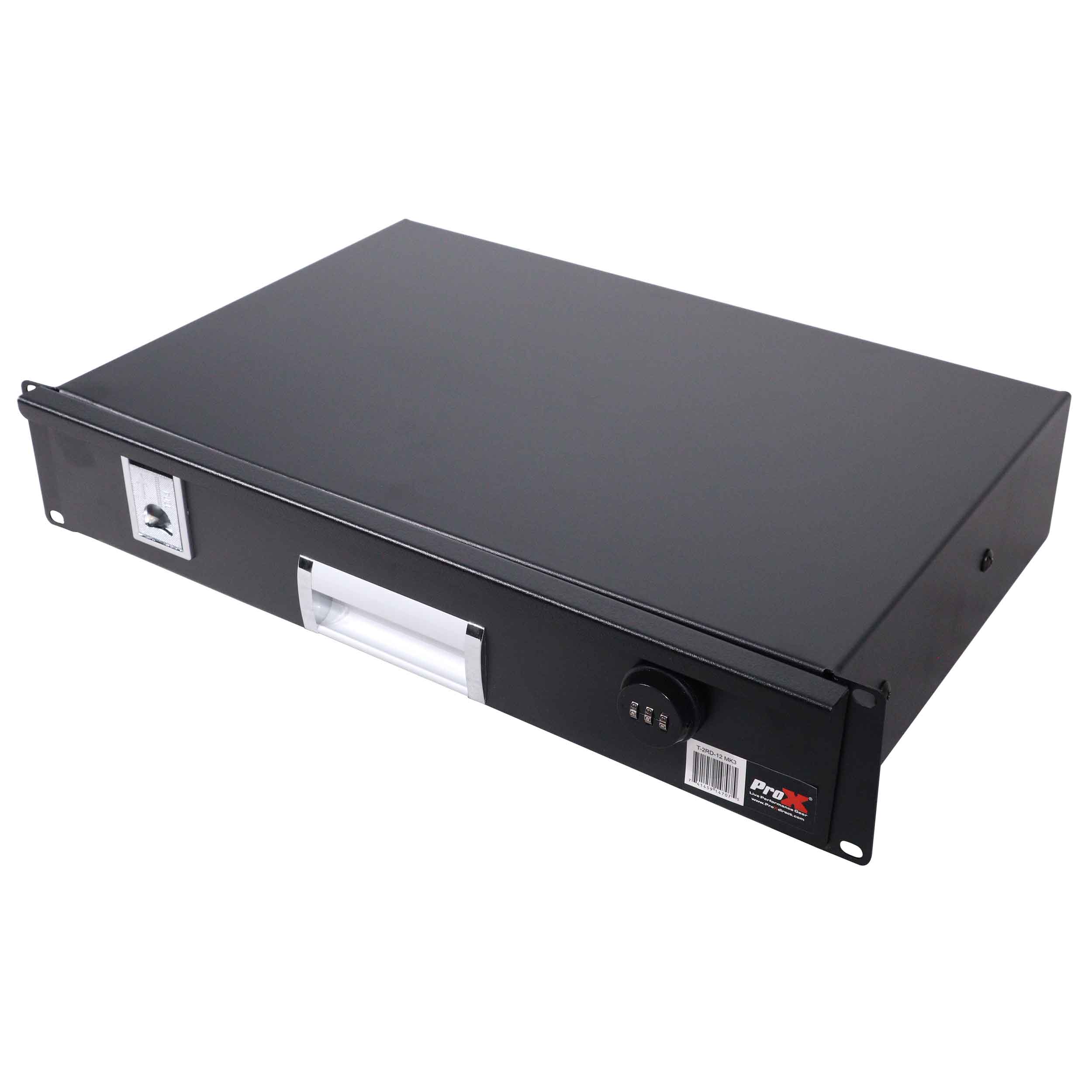 2U Rack Space 12" Depth Rack Mount Drawer for Audio| DJ| and IT Server ...