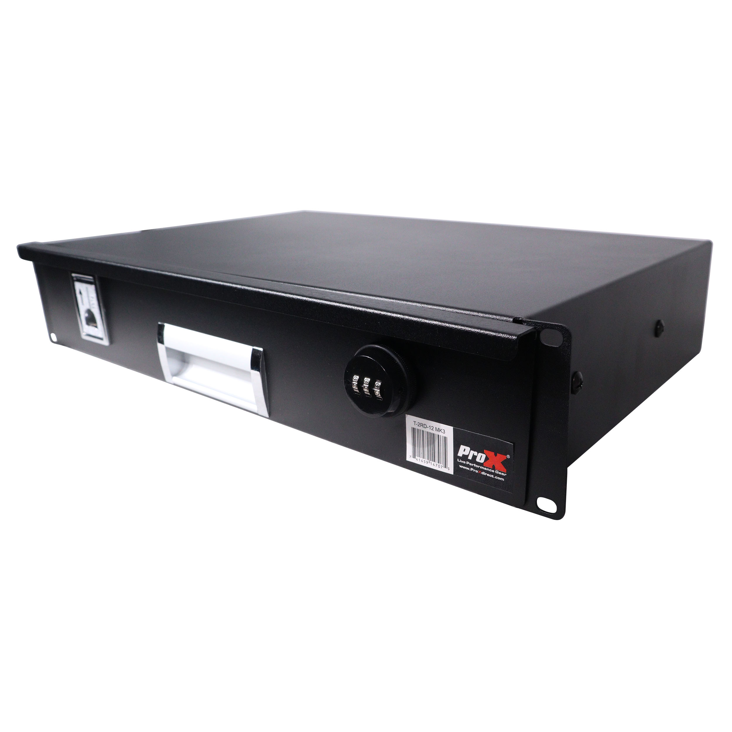 2U Rack Space 12" Depth Rack Mount Drawer for Audio| DJ| and IT Server ...