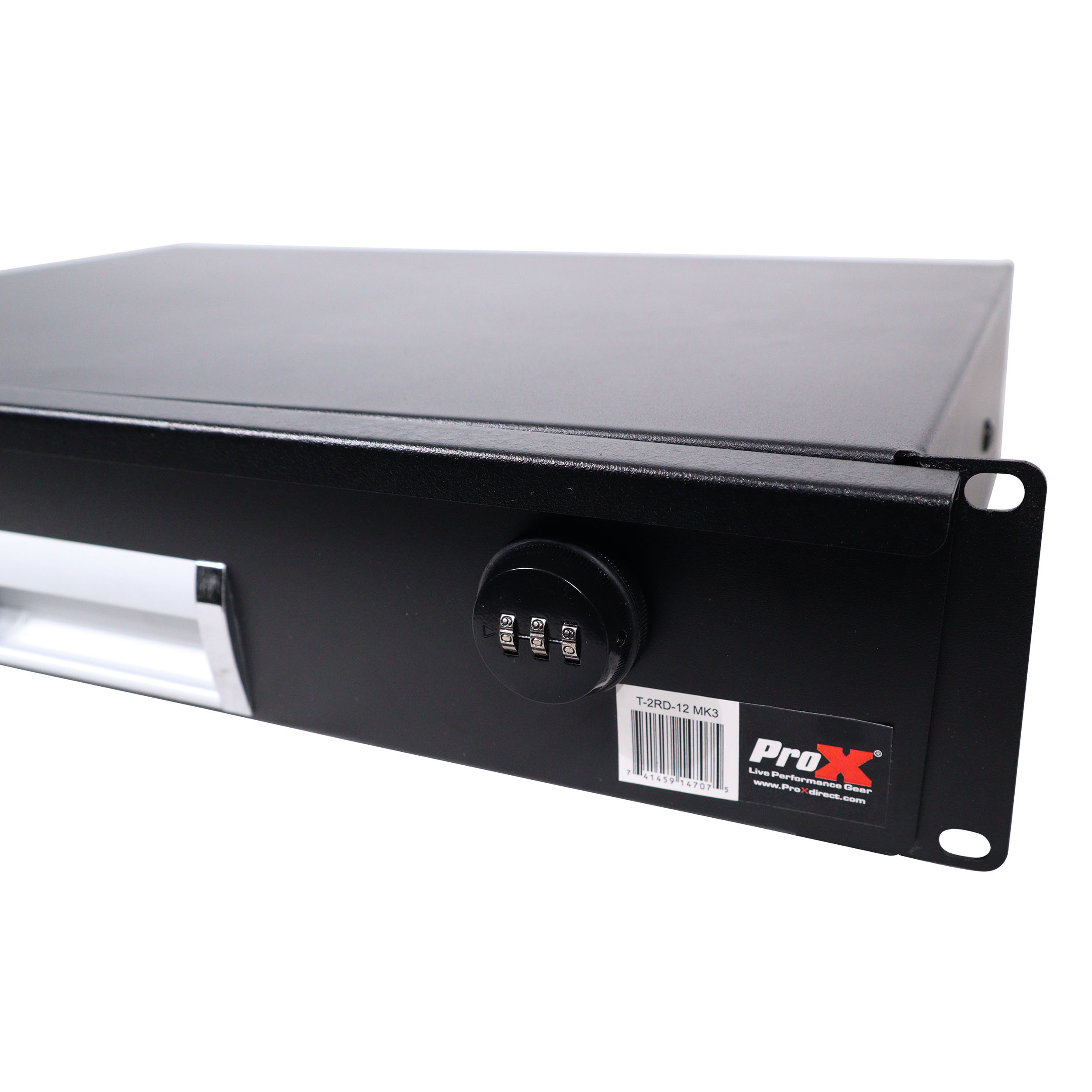 2U Rack Space 12" Depth Rack Mount Drawer for Audio| DJ| and IT Server ...