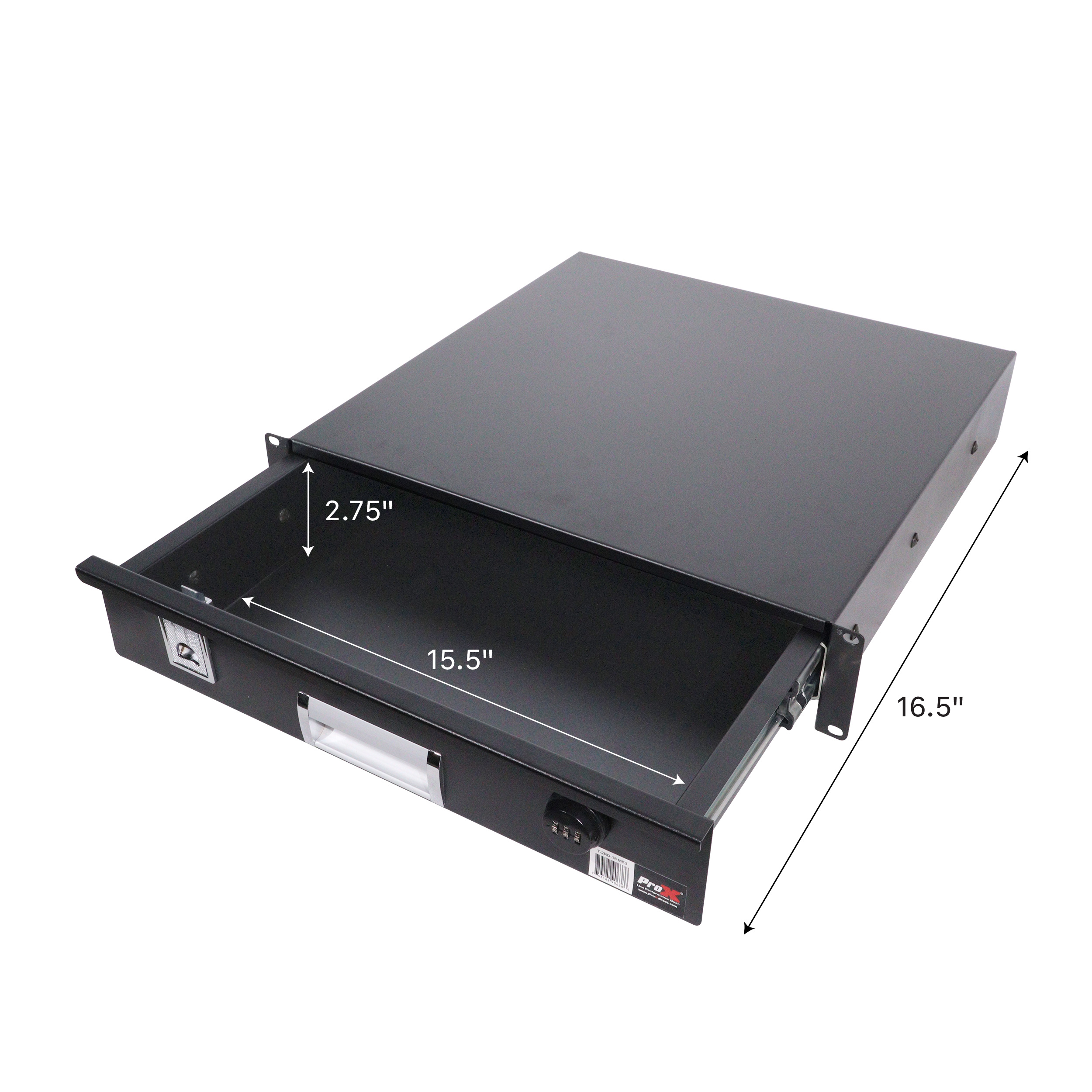 2U Rack Space 18" Depth Rack Mount Drawer for Audio| DJ| and IT Server ...