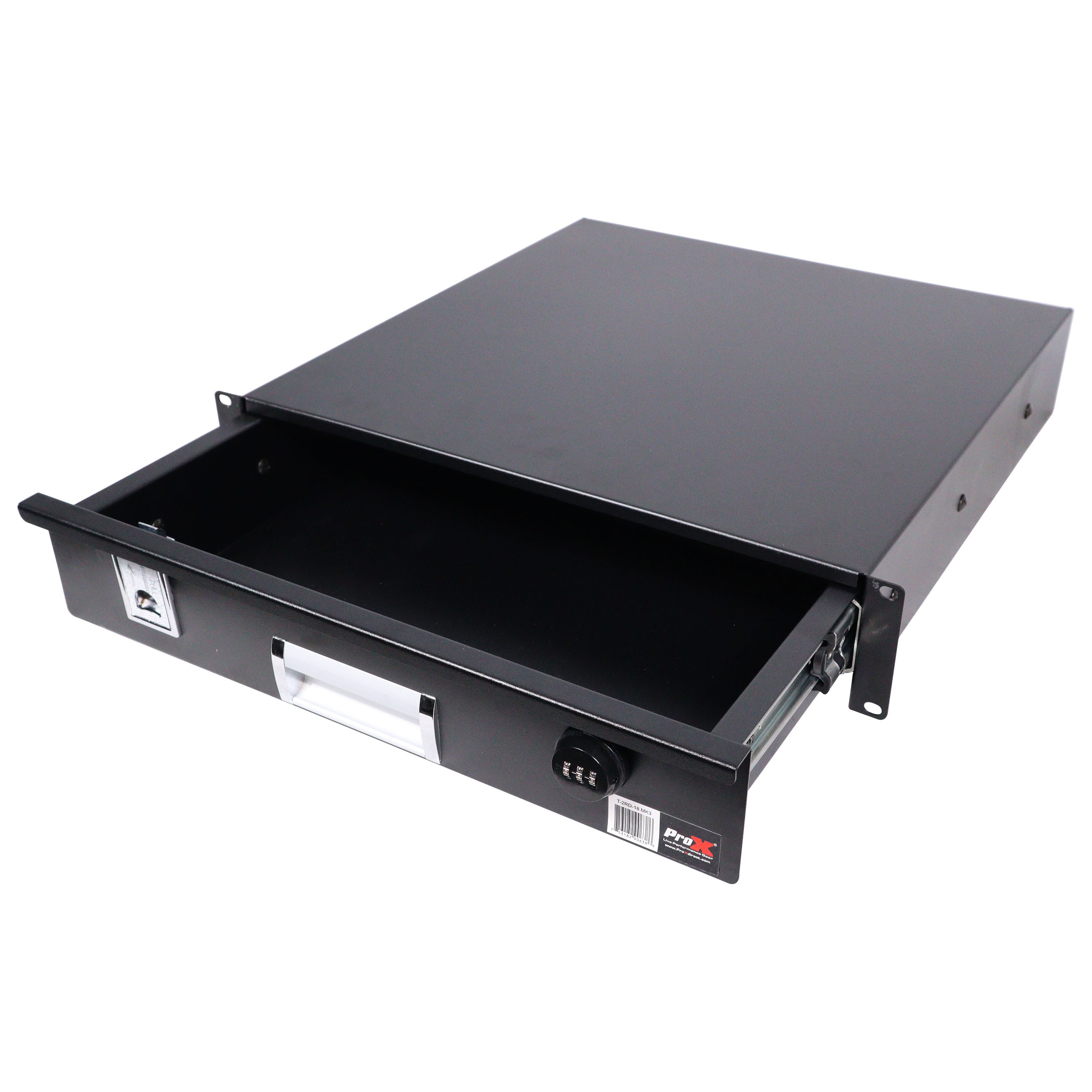 2U Rack Space 18" Depth Rack Mount Drawer for Audio| DJ| and IT Server ...