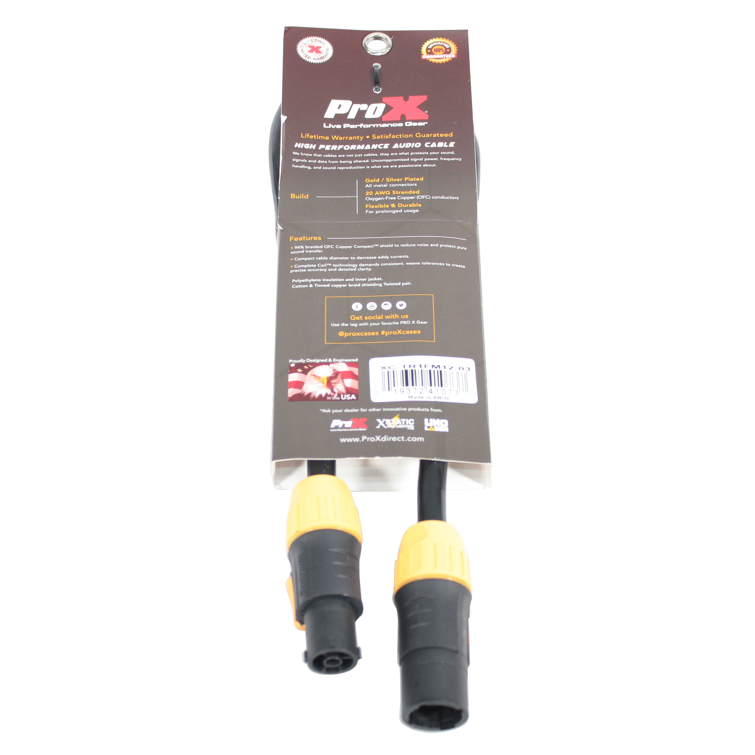 3 Ft Male to Female 12AWG Power Cable for Power Connection compatible ...