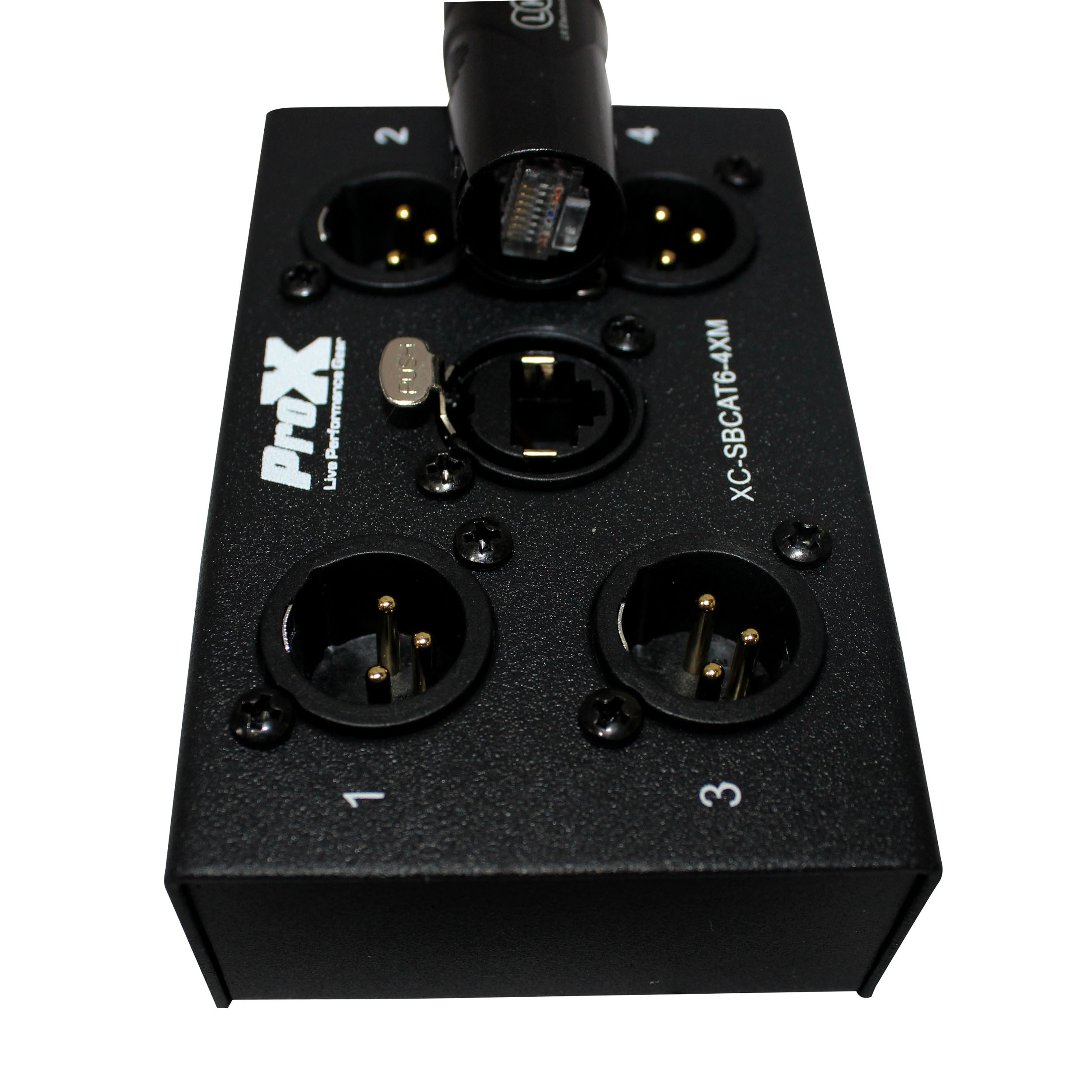 4 Channel XLR-M CAT6 Audio/DMX Portable Snake Box - GTR Direct