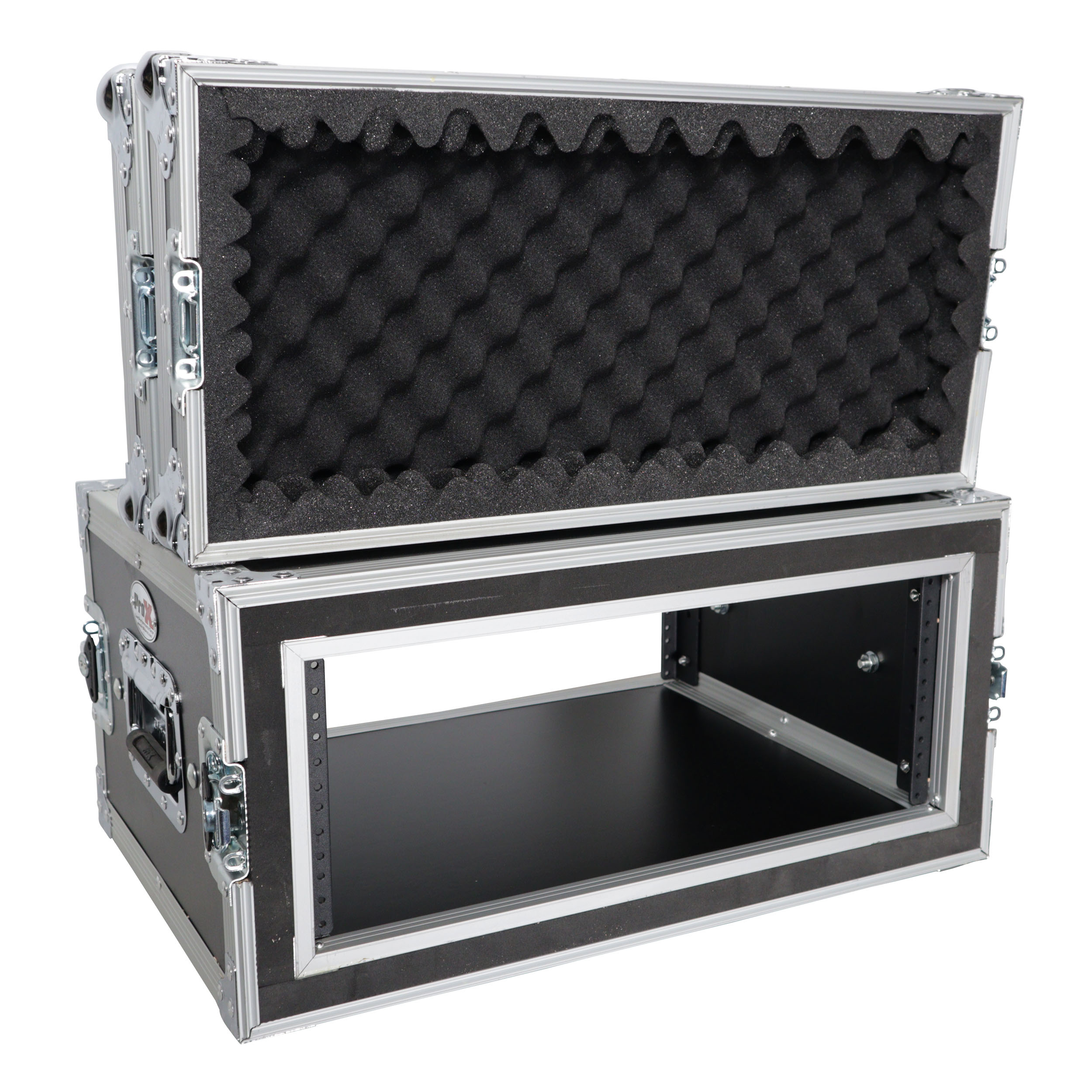 4U Vertical Shockproof Effects Rack 14" Depth Rail to Rail with Handles ...