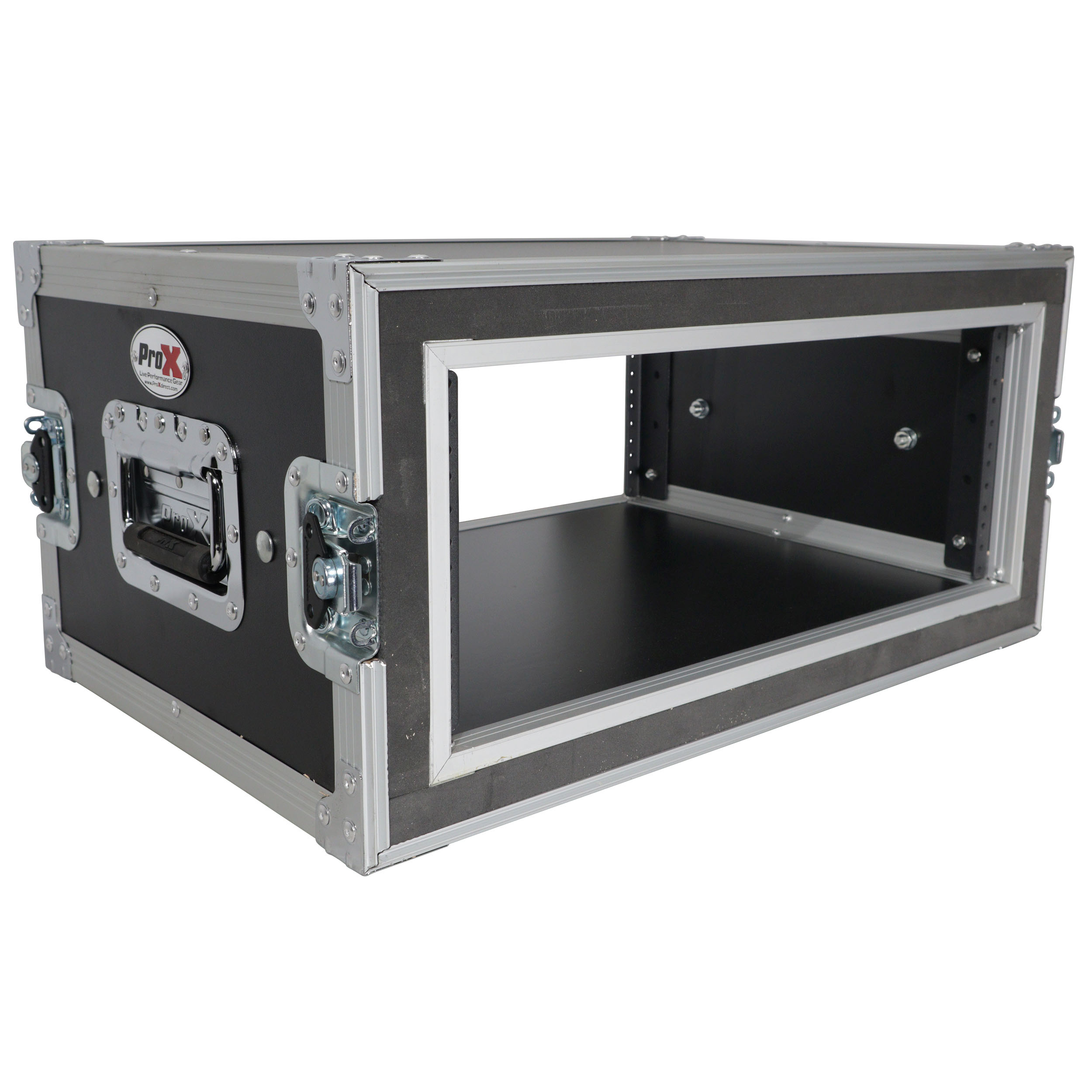 4U Vertical Shockproof Effects Rack 14" Depth Rail to Rail with Handles ...