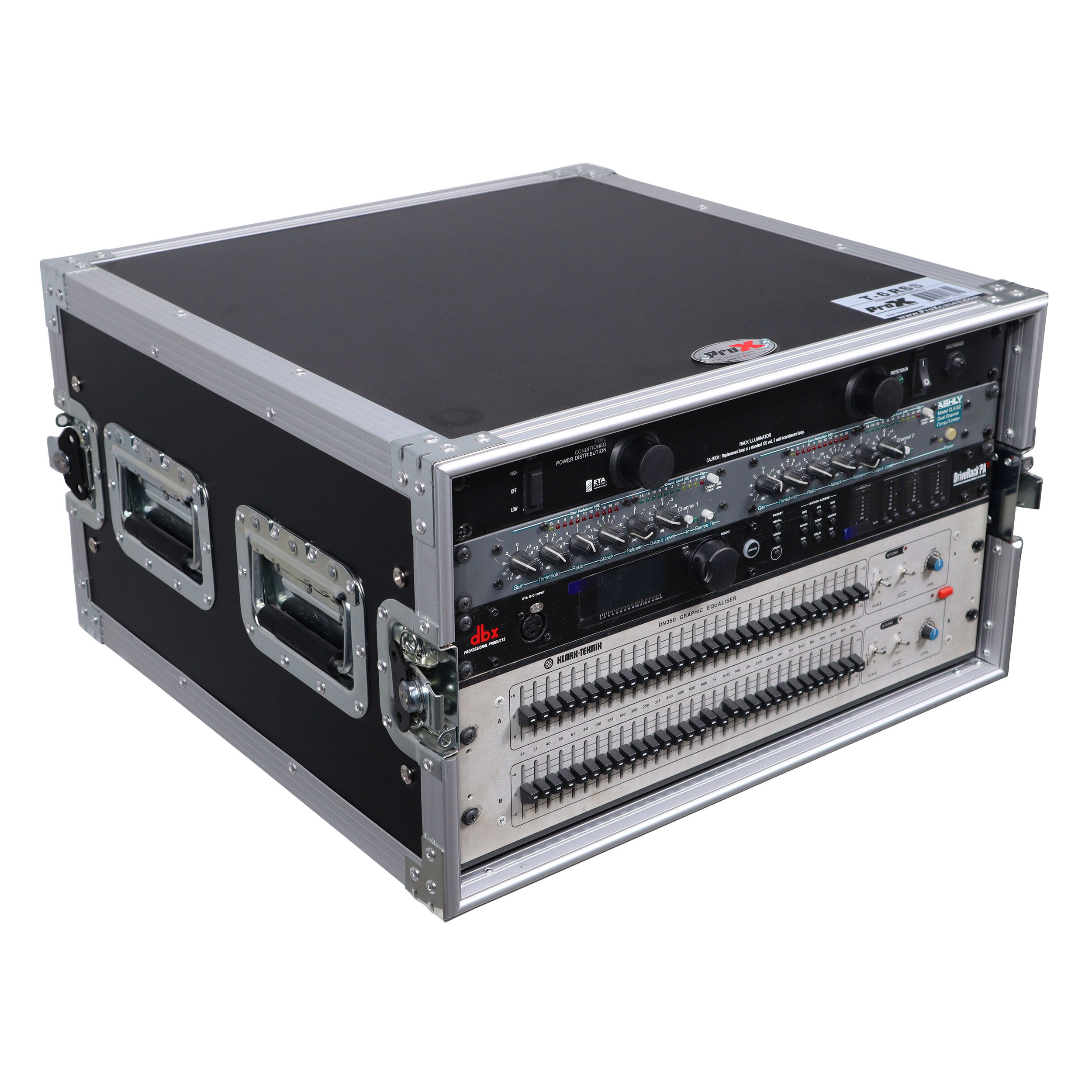 6U Space Amp Rack Mount ATA Flight Case 19" Depth - GTR Direct