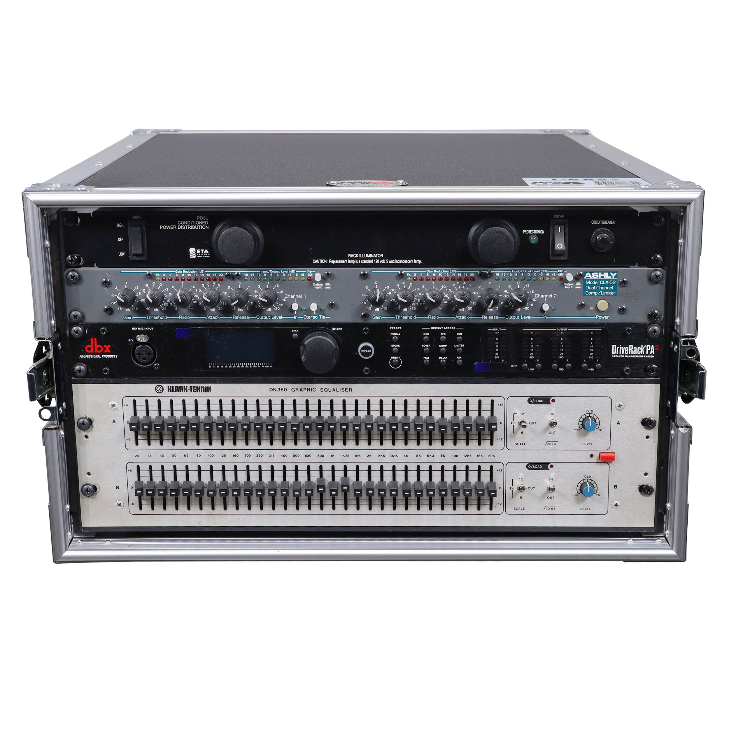 6U Space Amp Rack Mount ATA Flight Case 19" Depth - GTR Direct