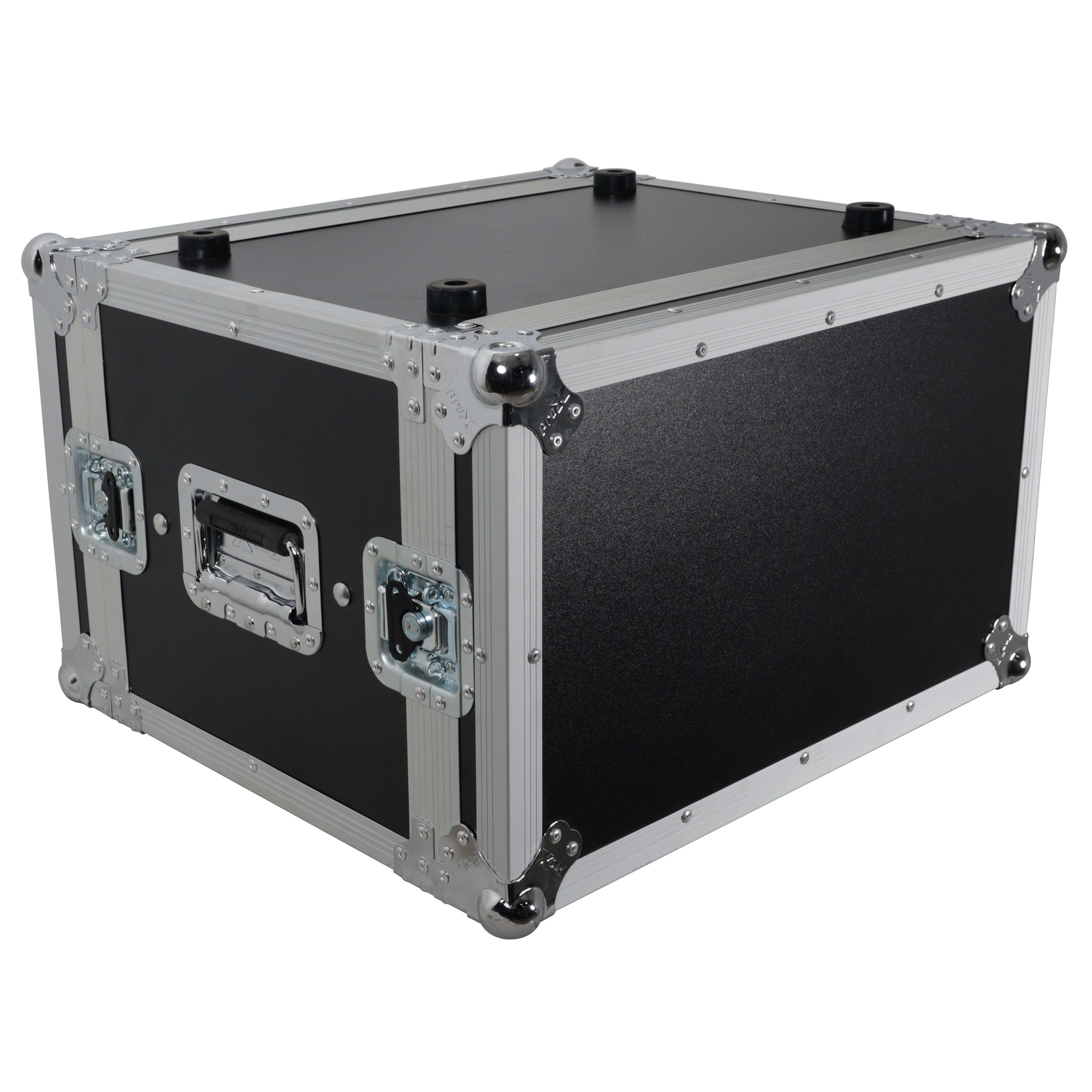 6U Vertical Shockproof Effects Rack 14" Depth Rail to Rail with Handles ...