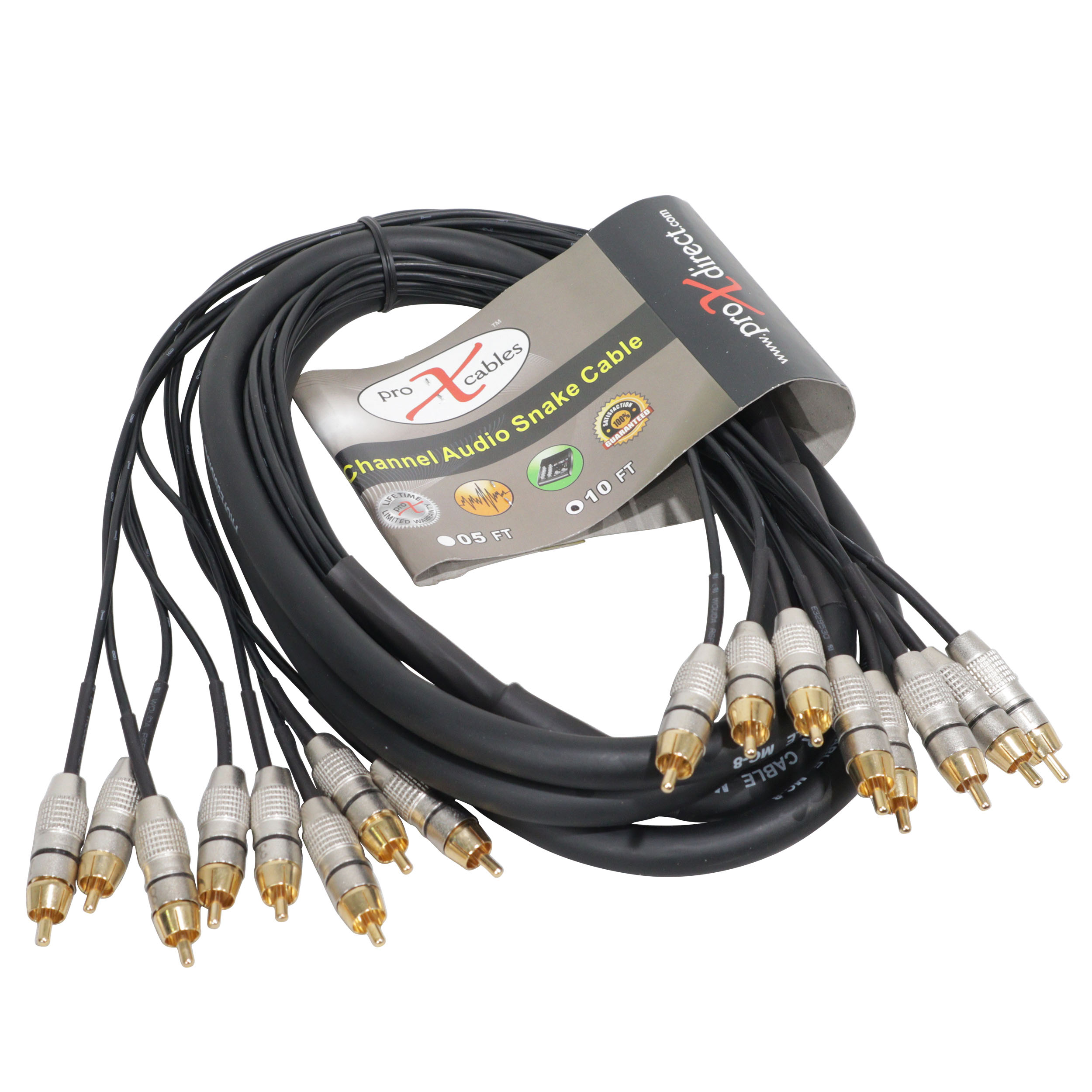 8-Channel RCA to RCA Cable | 10 FT - GTR Direct