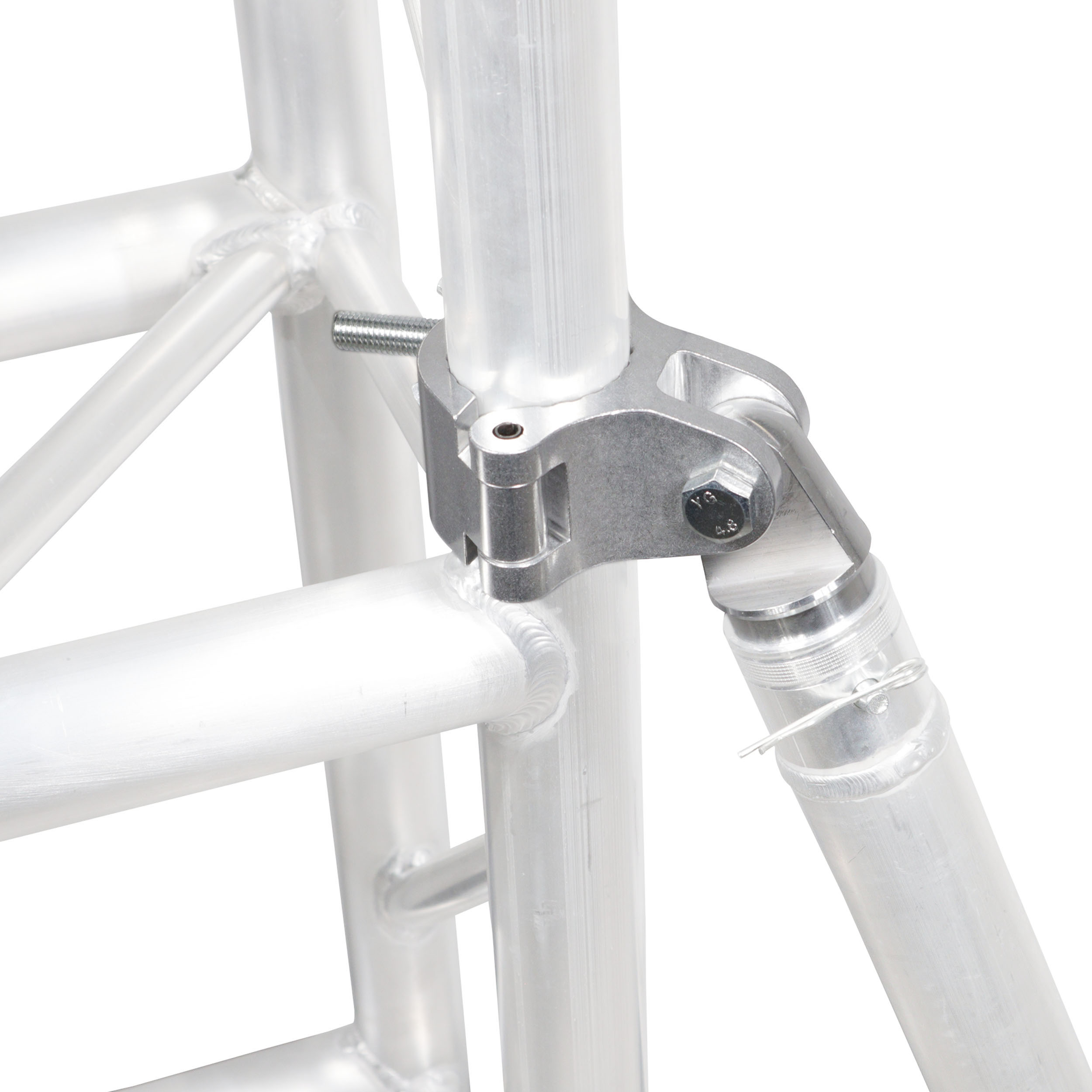 Aluminum Pro M10 Truss Clamp with Hinge Adjustable 180 Degree Half Coupler