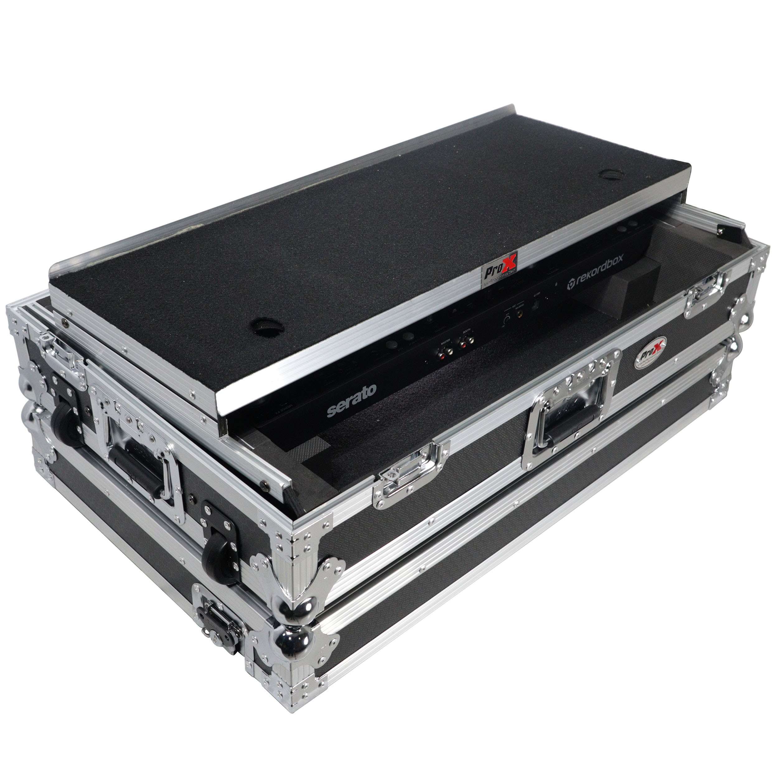 ATA Flight Case for Pioneer DDJ-FLX6 GT DJ Controller with Laptop Shelf ...