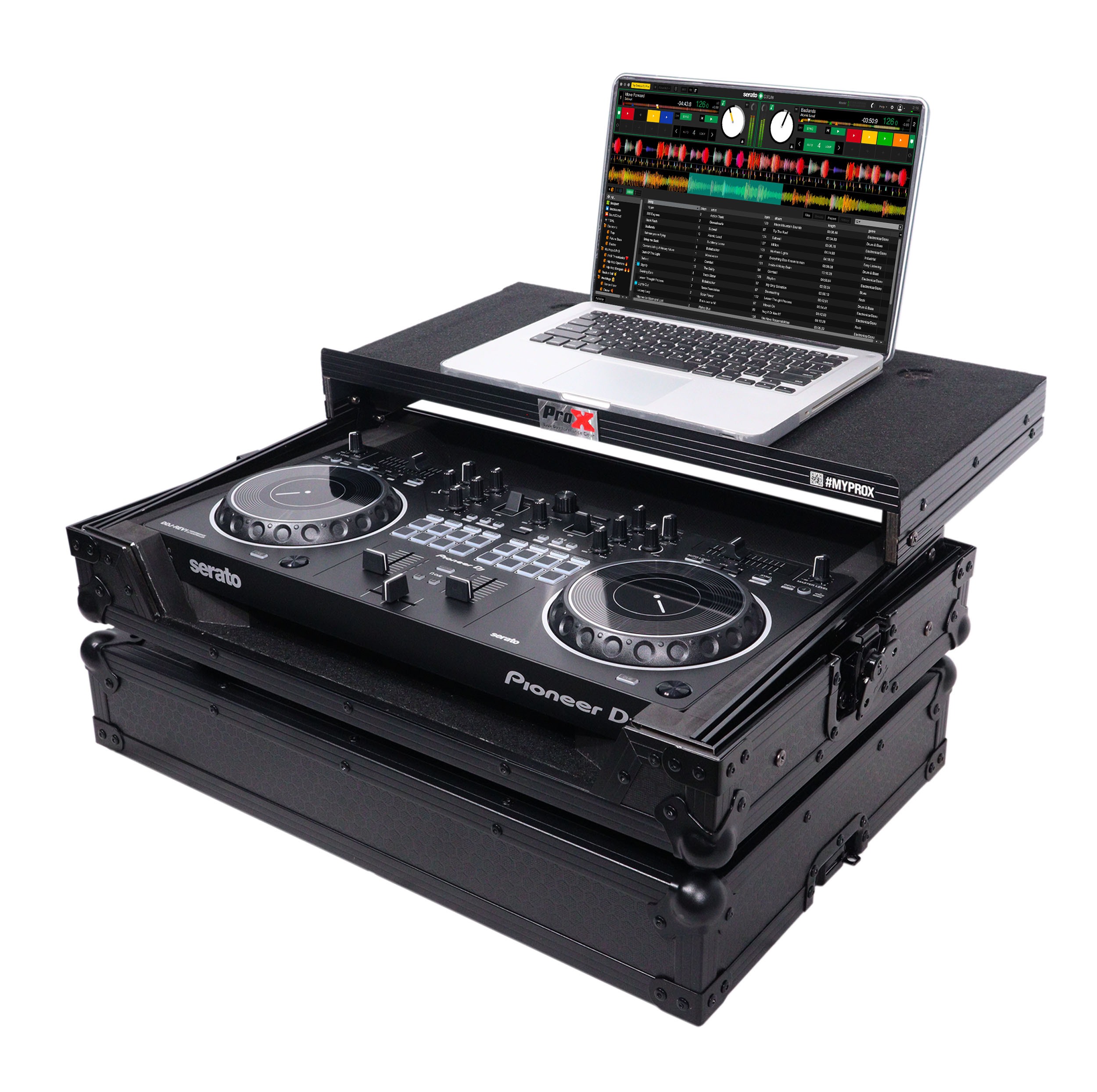 ATA Flight Case For Pioneer DDJ-REV1 DJ Controller with Laptop Shelf ...