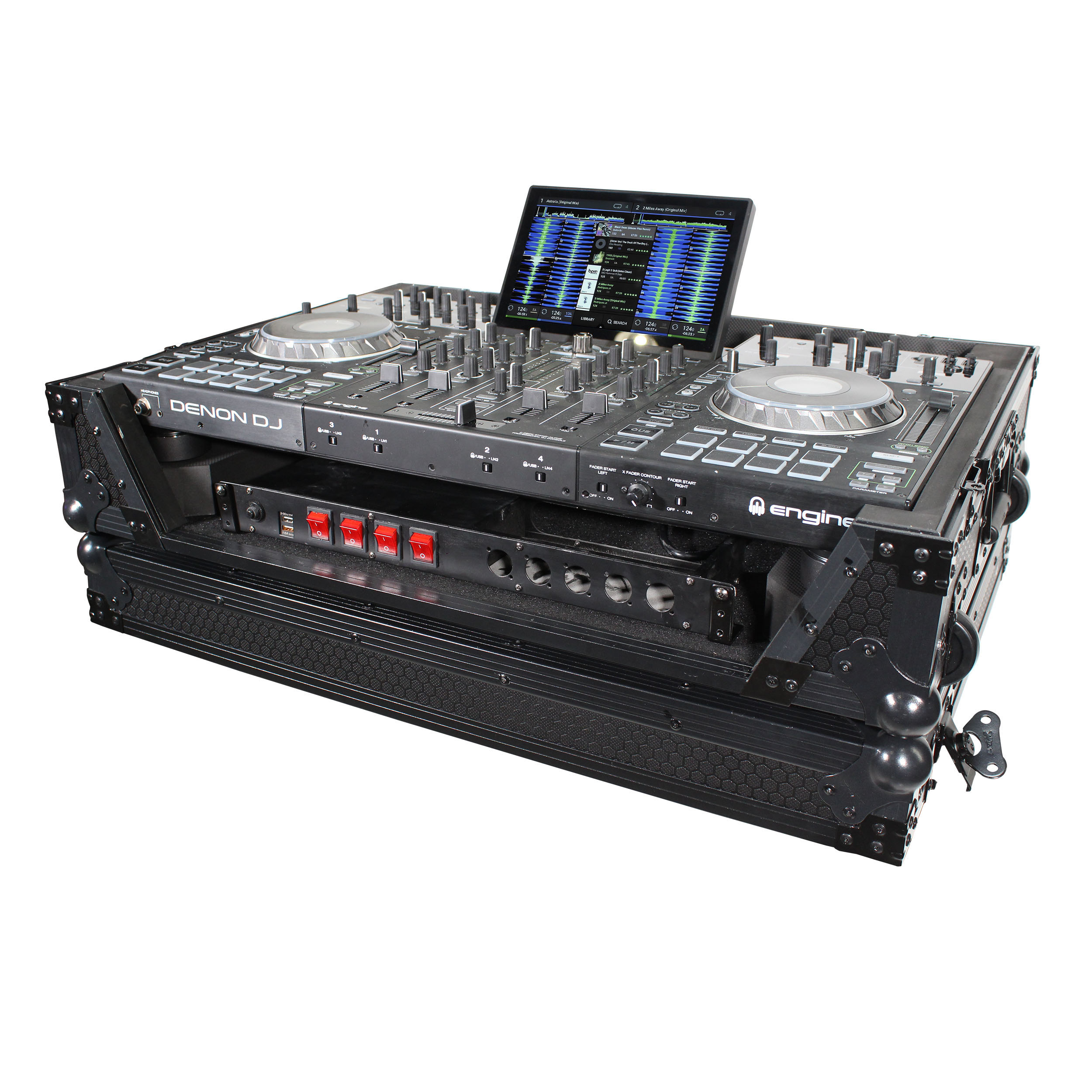 ATA Flight Case For Pioneer PRIME 4 DJ Controller with 1U Rack Space ...
