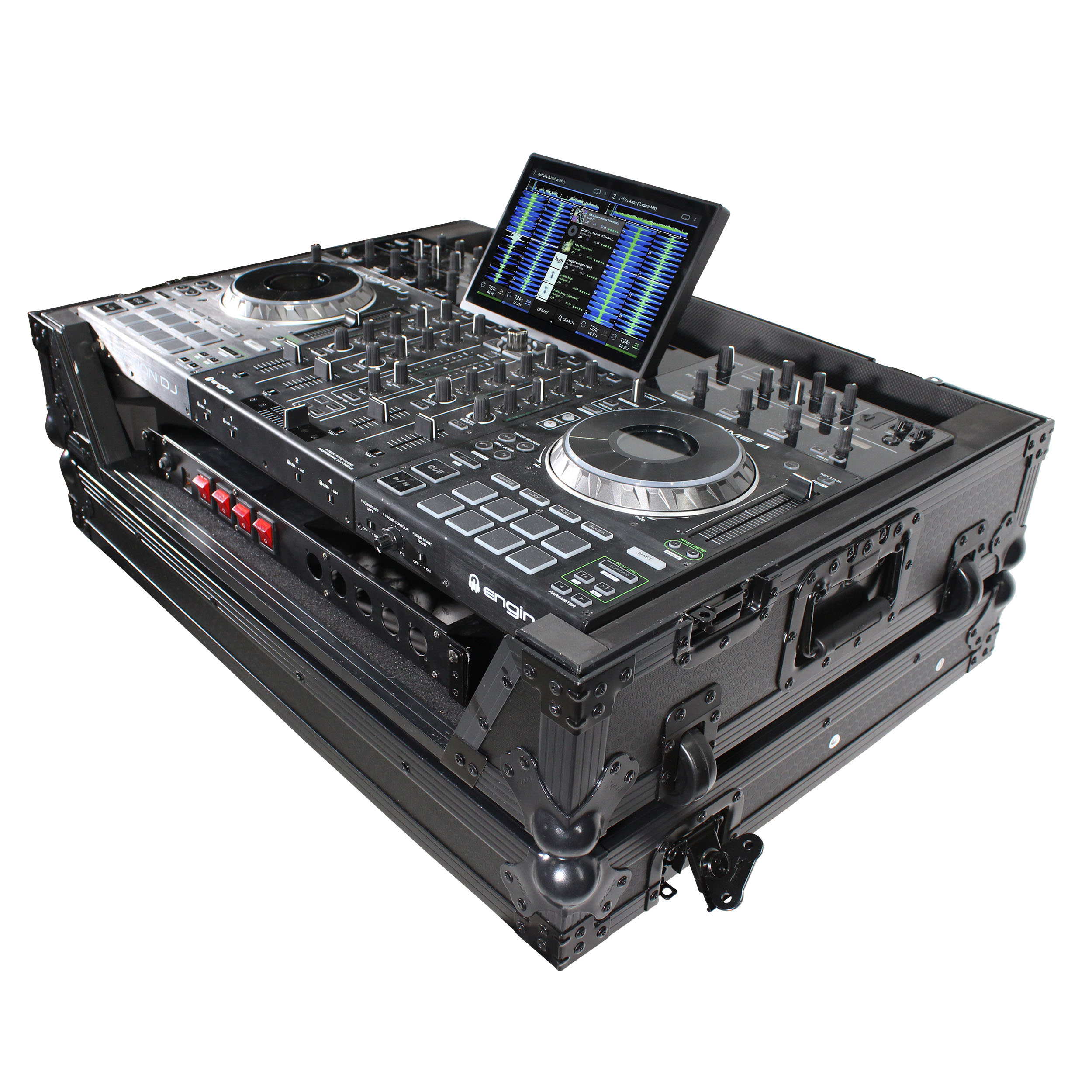 ATA Flight Case For Pioneer PRIME 4 DJ Controller with 1U Rack Space ...
