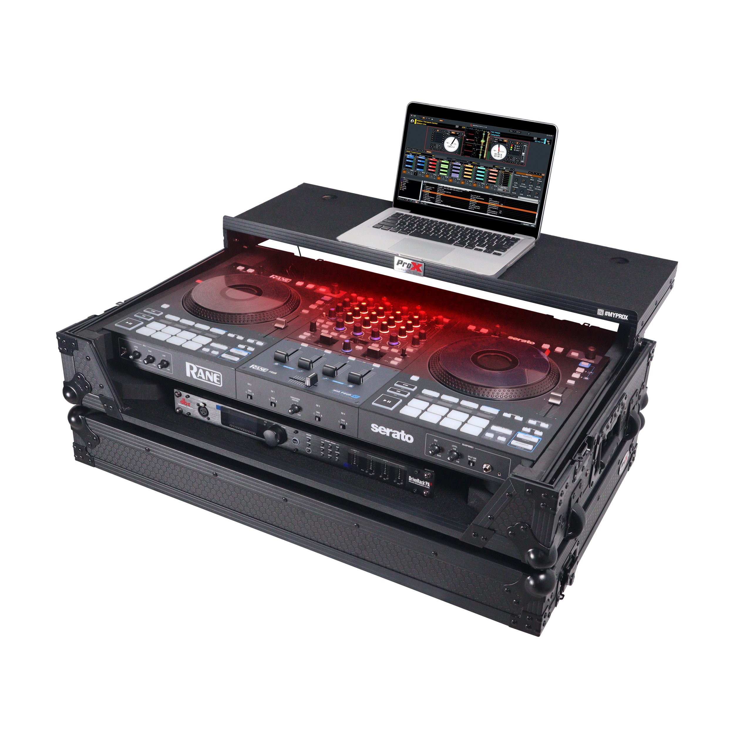 ATA Flight Style Road Case For RANE Four DJ Controller with Laptop ...