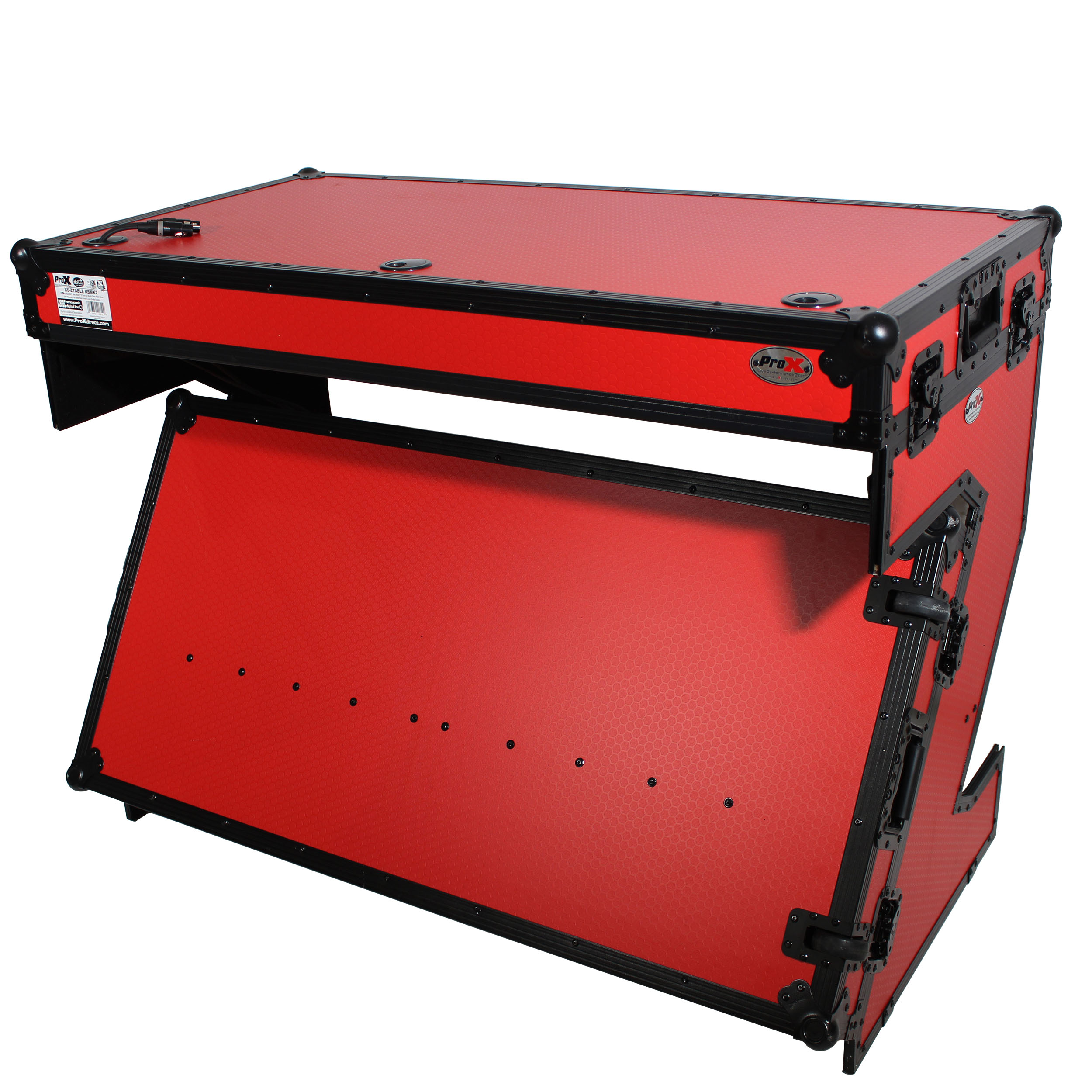 ProX DJ Z-Table?? Workstation | Flight Case Table Portable W-Handles ...