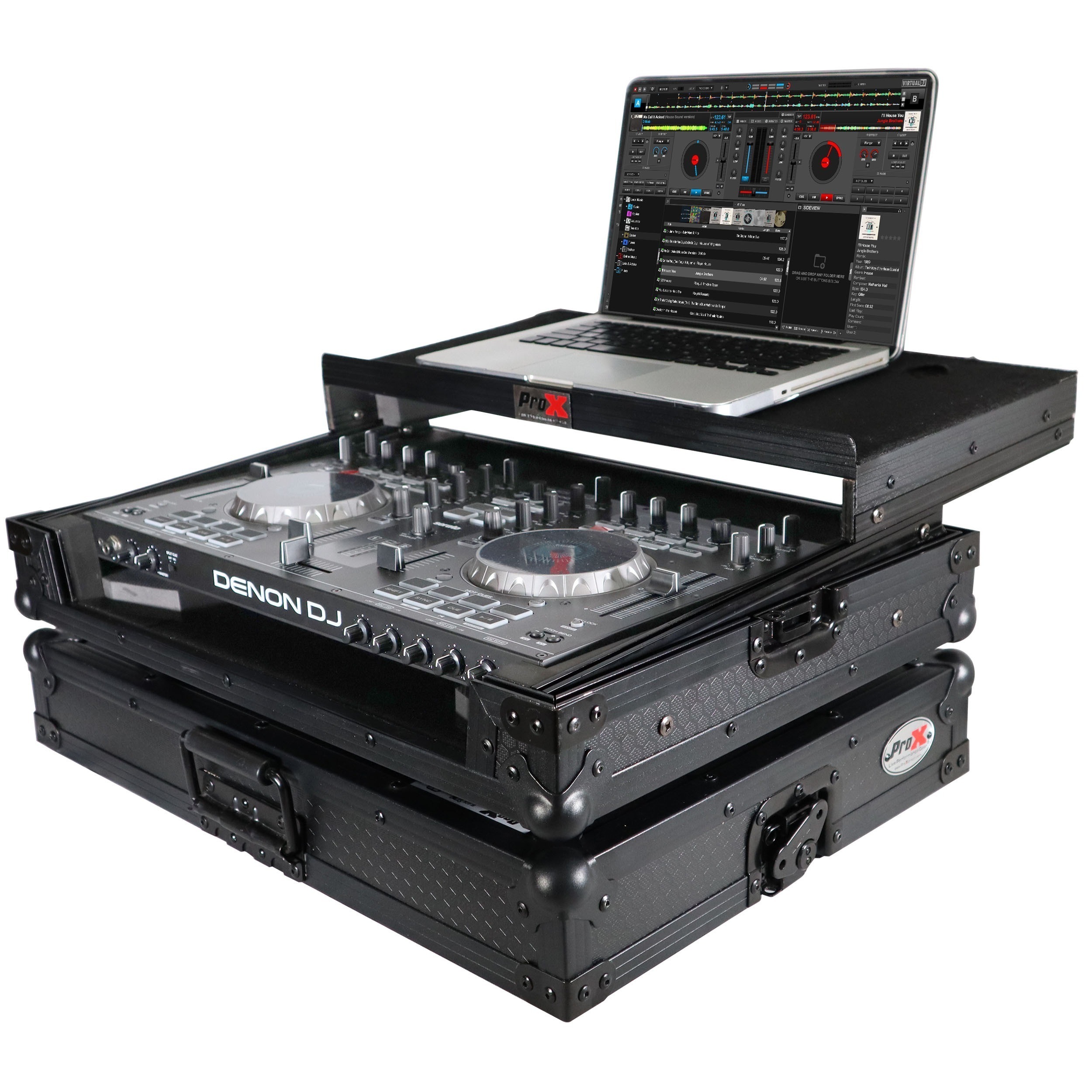 ProX Flight Case for Denon MC4000 Digital Controller W-Laptop Shelf ...