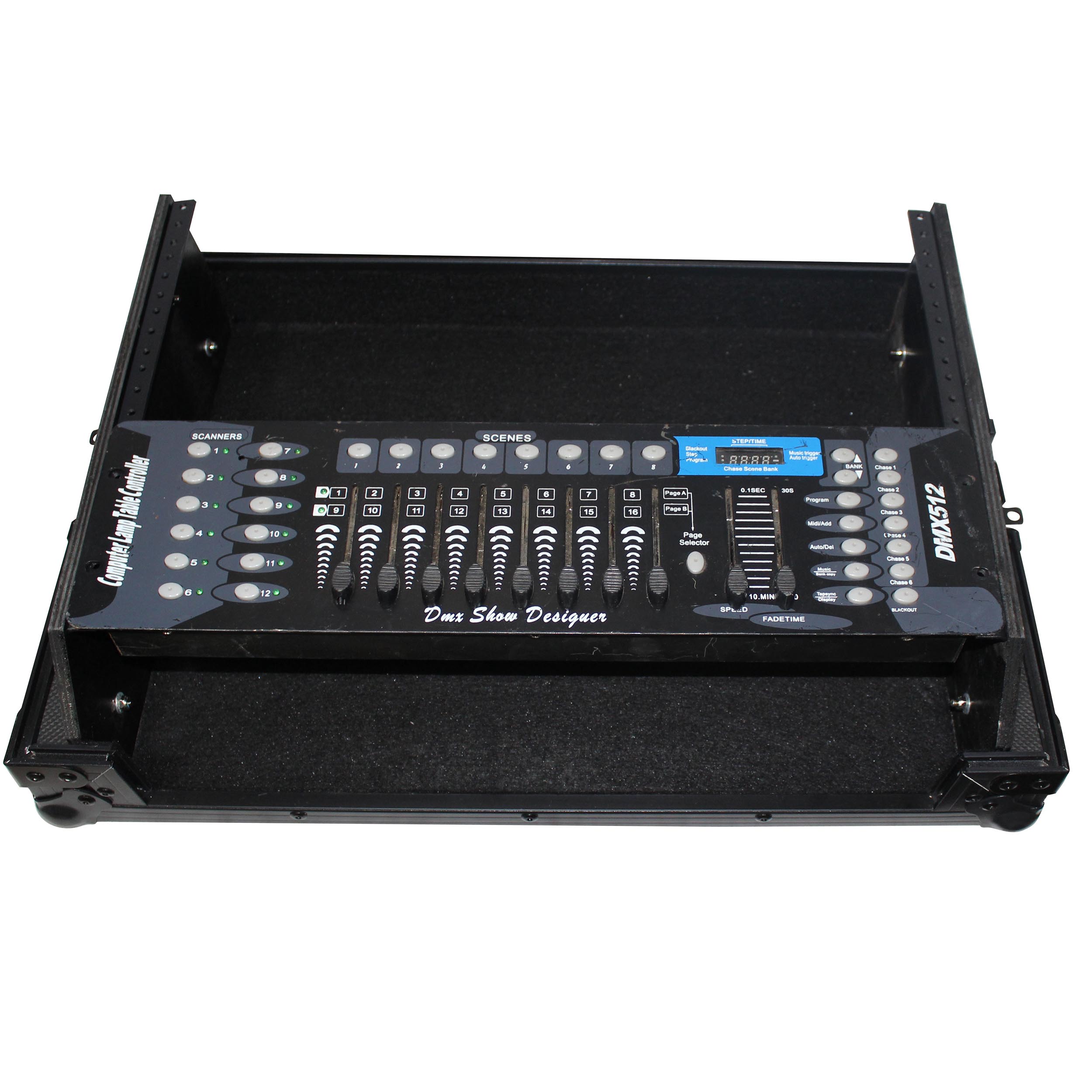 Flight Case for Gemini CDM-4000 19" Mixer W-7U Slant Rack Mount W ...