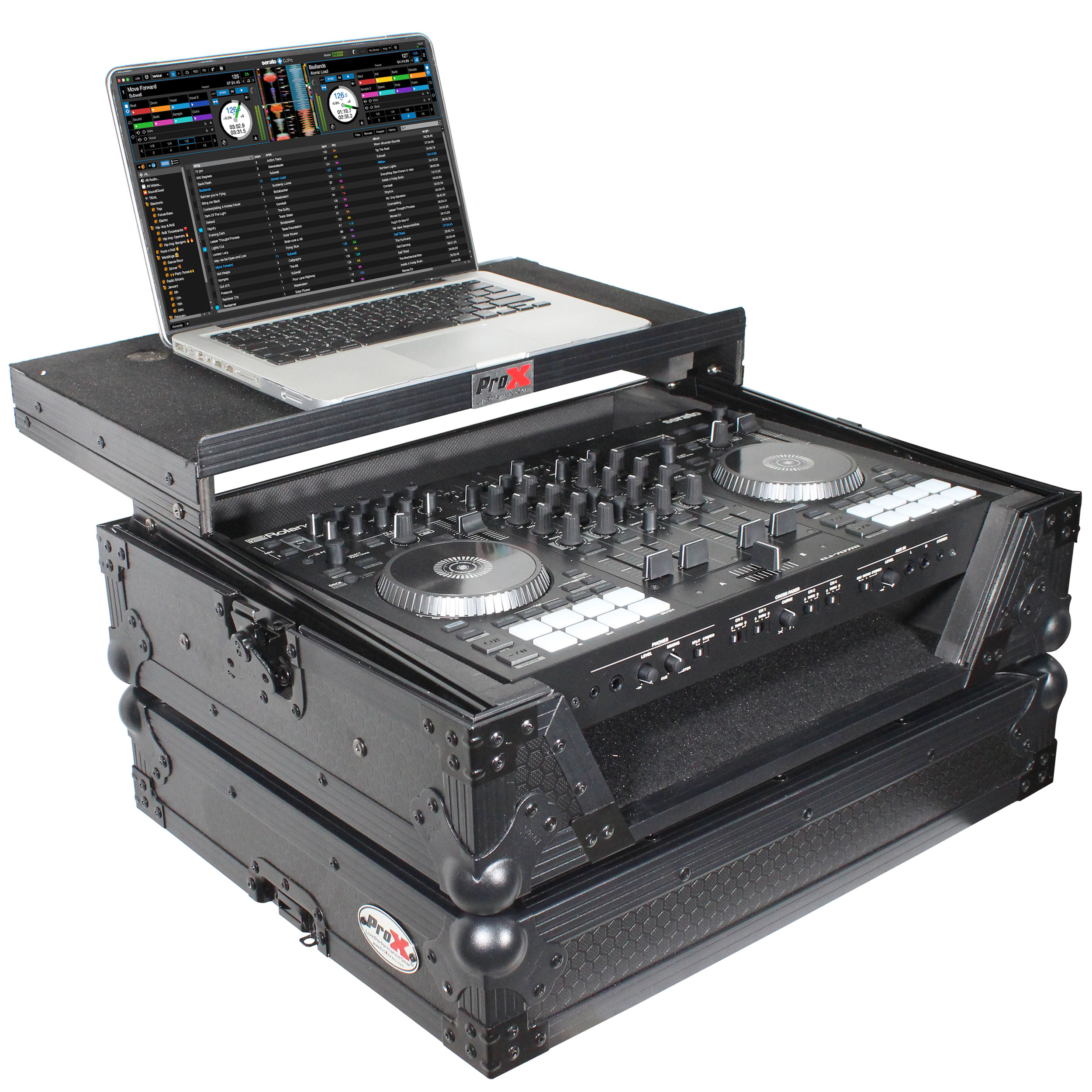 Flight Case For Roland DJ-707M Digital Controller W-Laptop Shelf ...