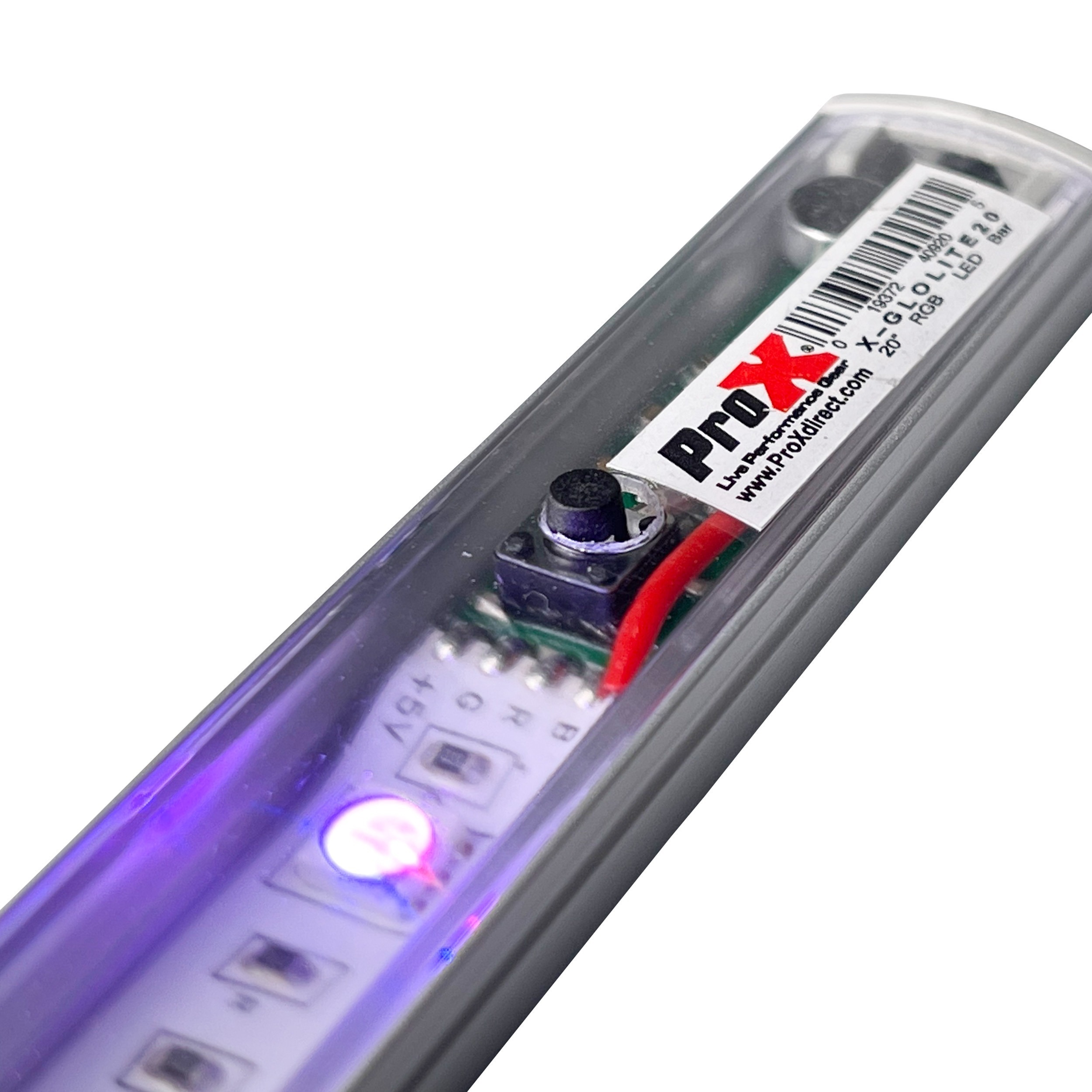 GLOLITE 20" RGB LED Accent Lighting Fixture Aluminum Body RF Remote ...