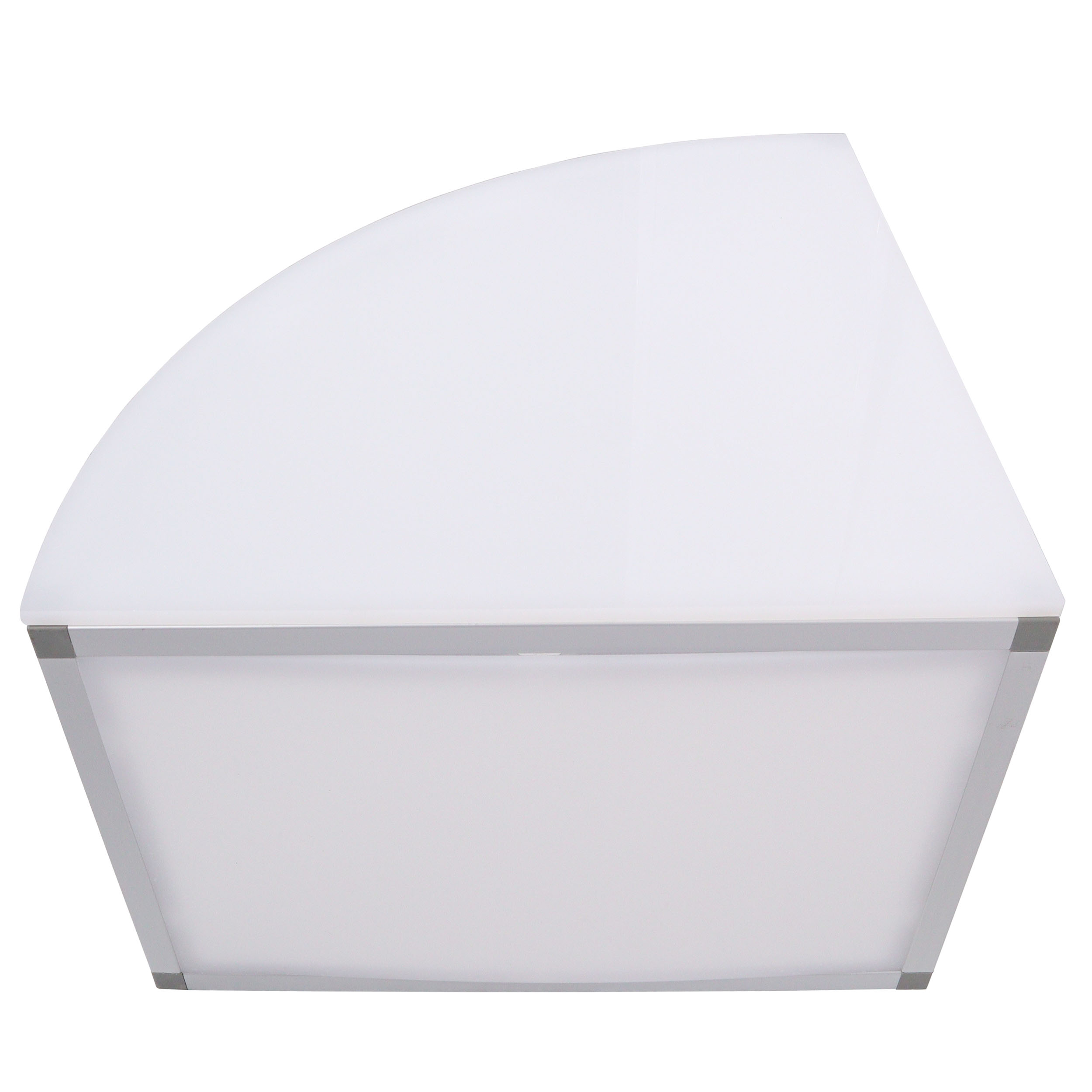 ProX Lumo Stage Acrylic Platform 2'x2'x16" Rounded Cube Section Riser ...