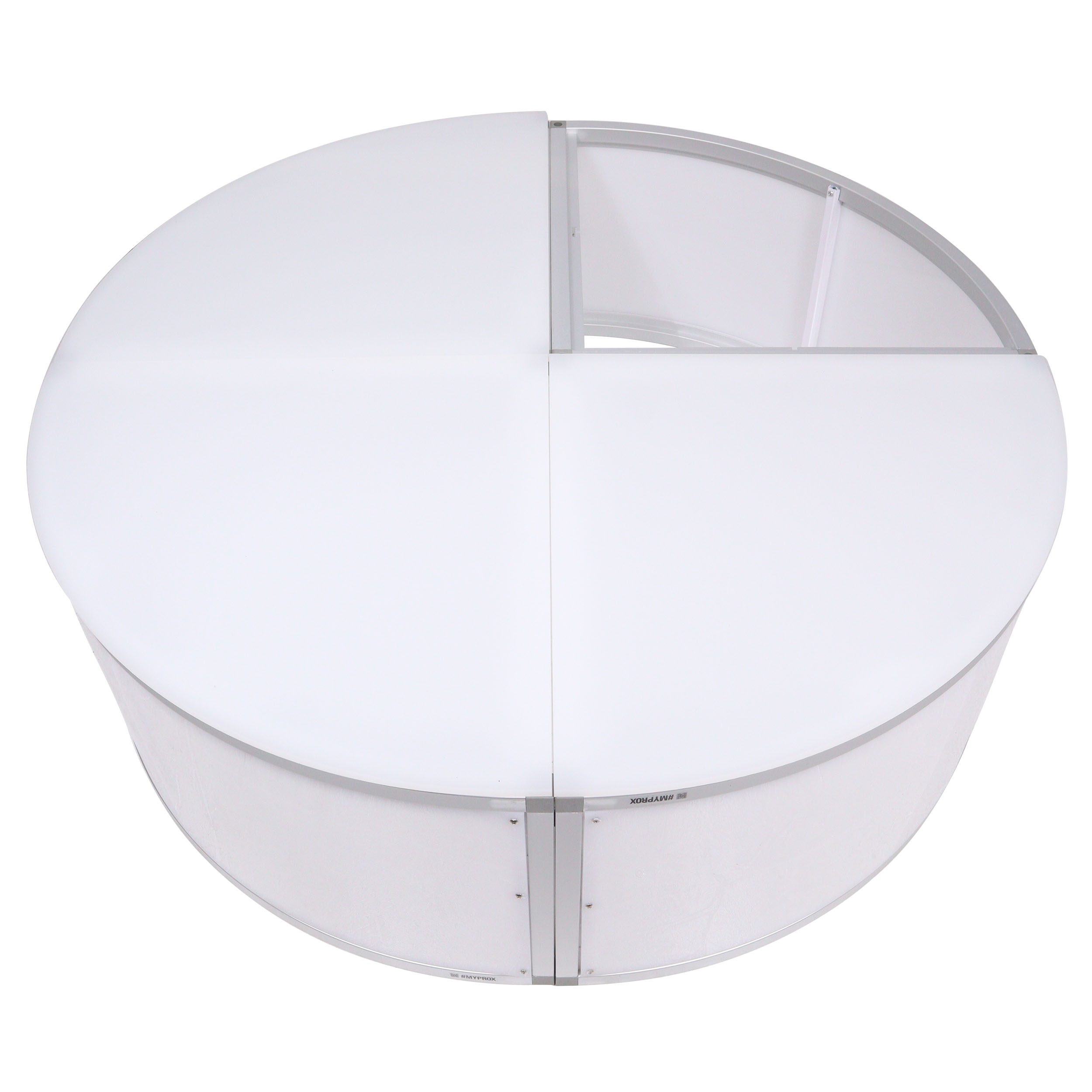 ProX Lumo Stage Acrylic Platform 2'x2'x16" Rounded Cube Section Riser ...