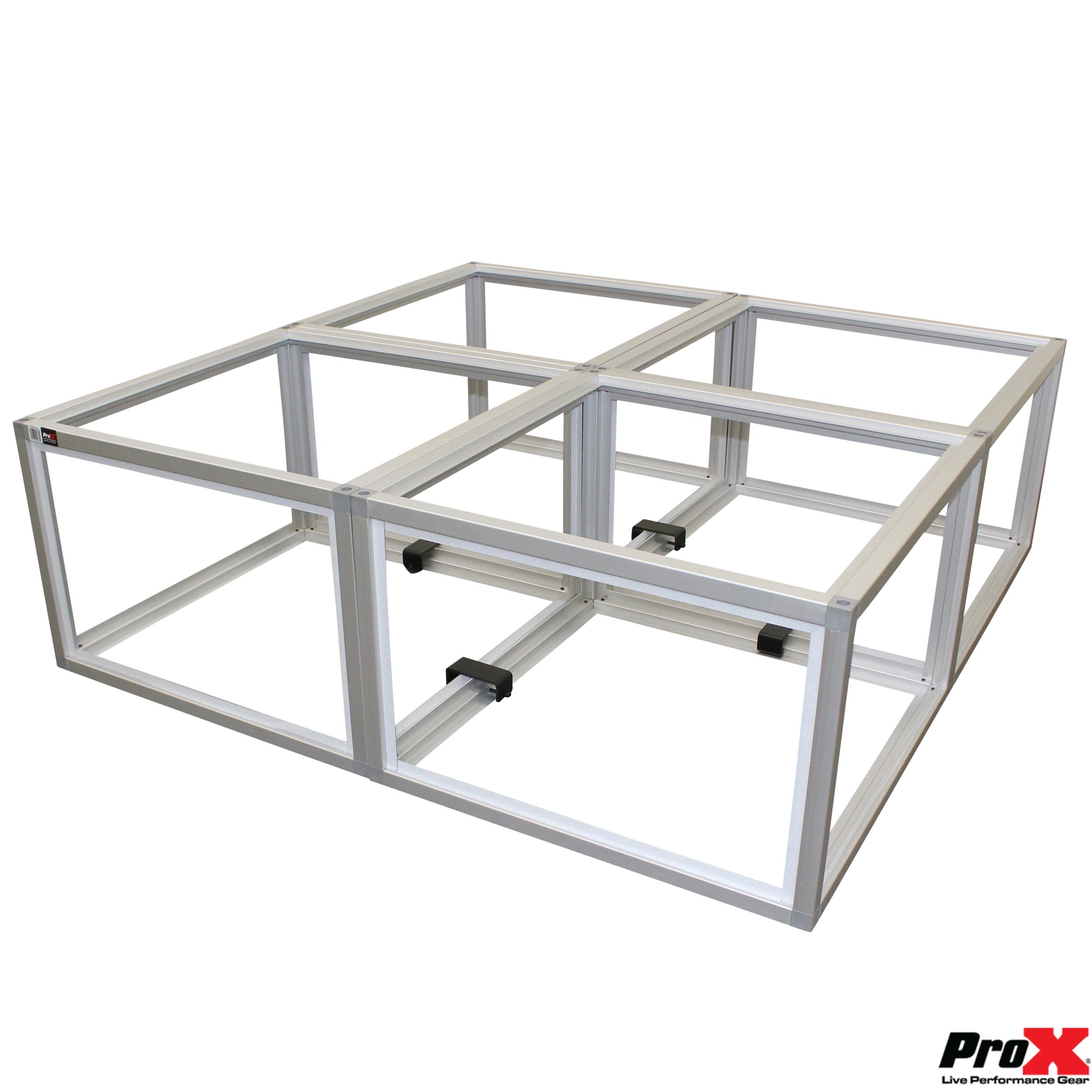 ProX Lumo Stage Acrylic Platform 2'x'2x24" Cube Section Riser for LED ...
