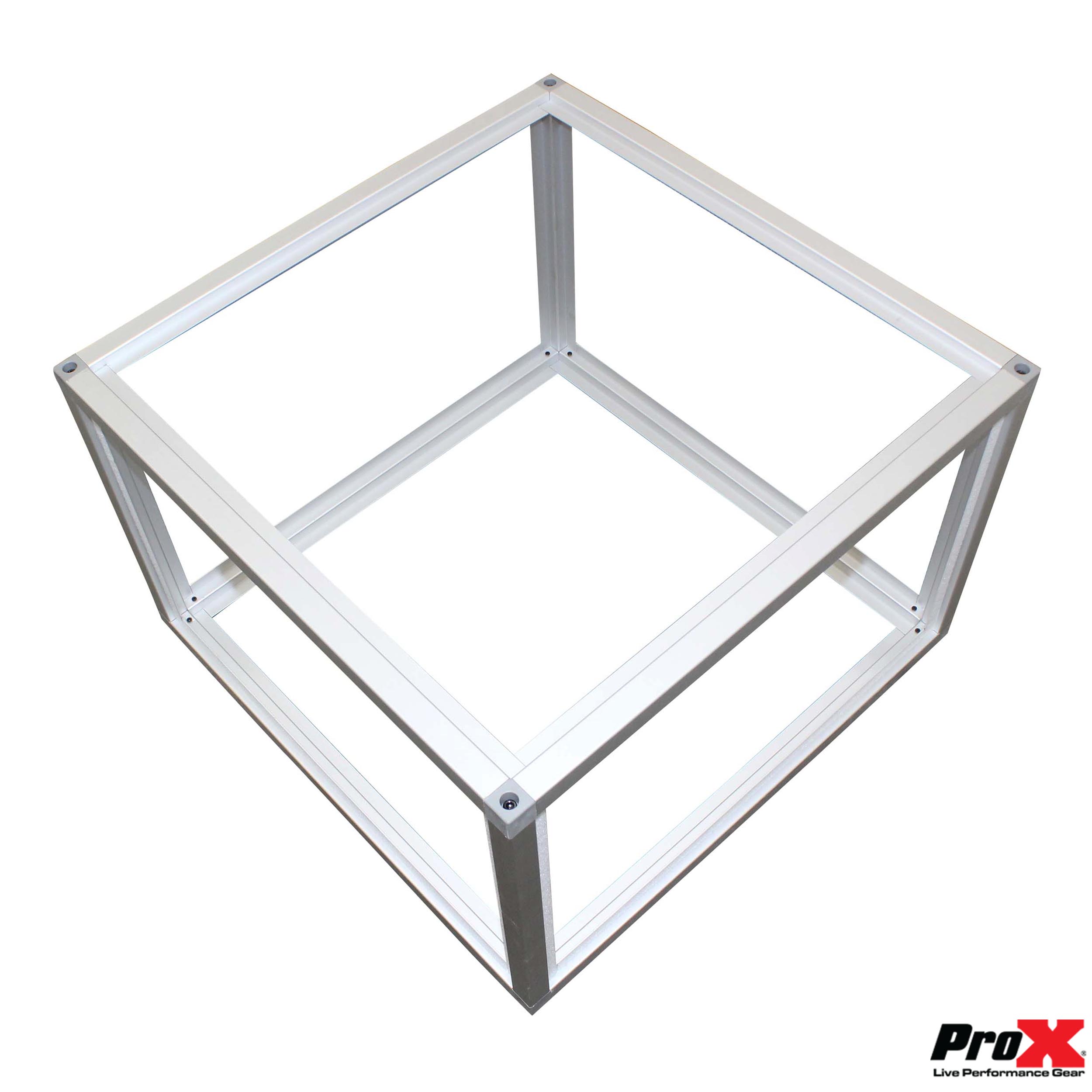 ProX Lumo Stage Acrylic Platform 2'x'2x24" Cube Section Riser for LED ...