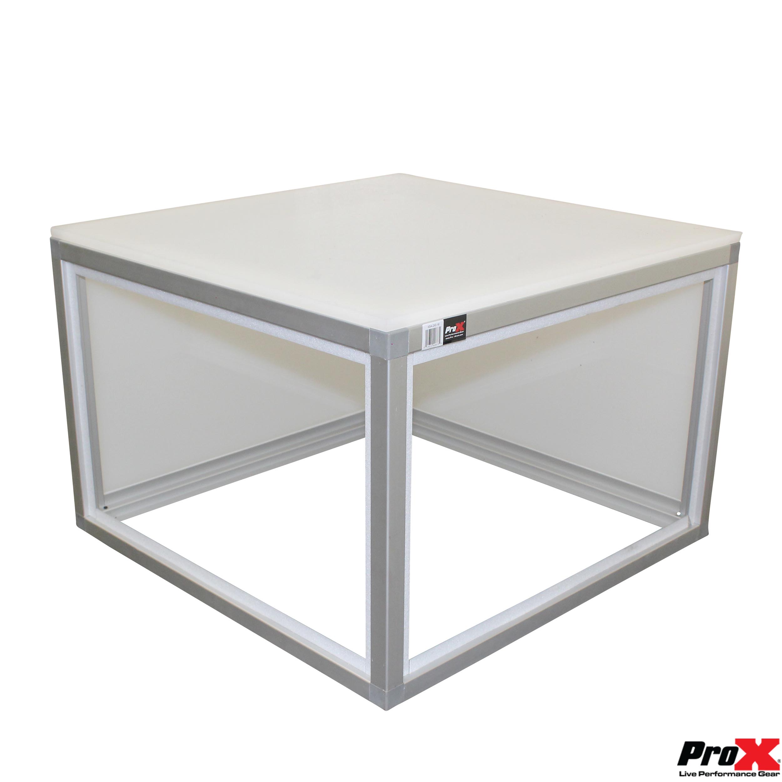 ProX Lumo Stage Acrylic Platform 2'x'2x24" Cube Section Riser for LED ...