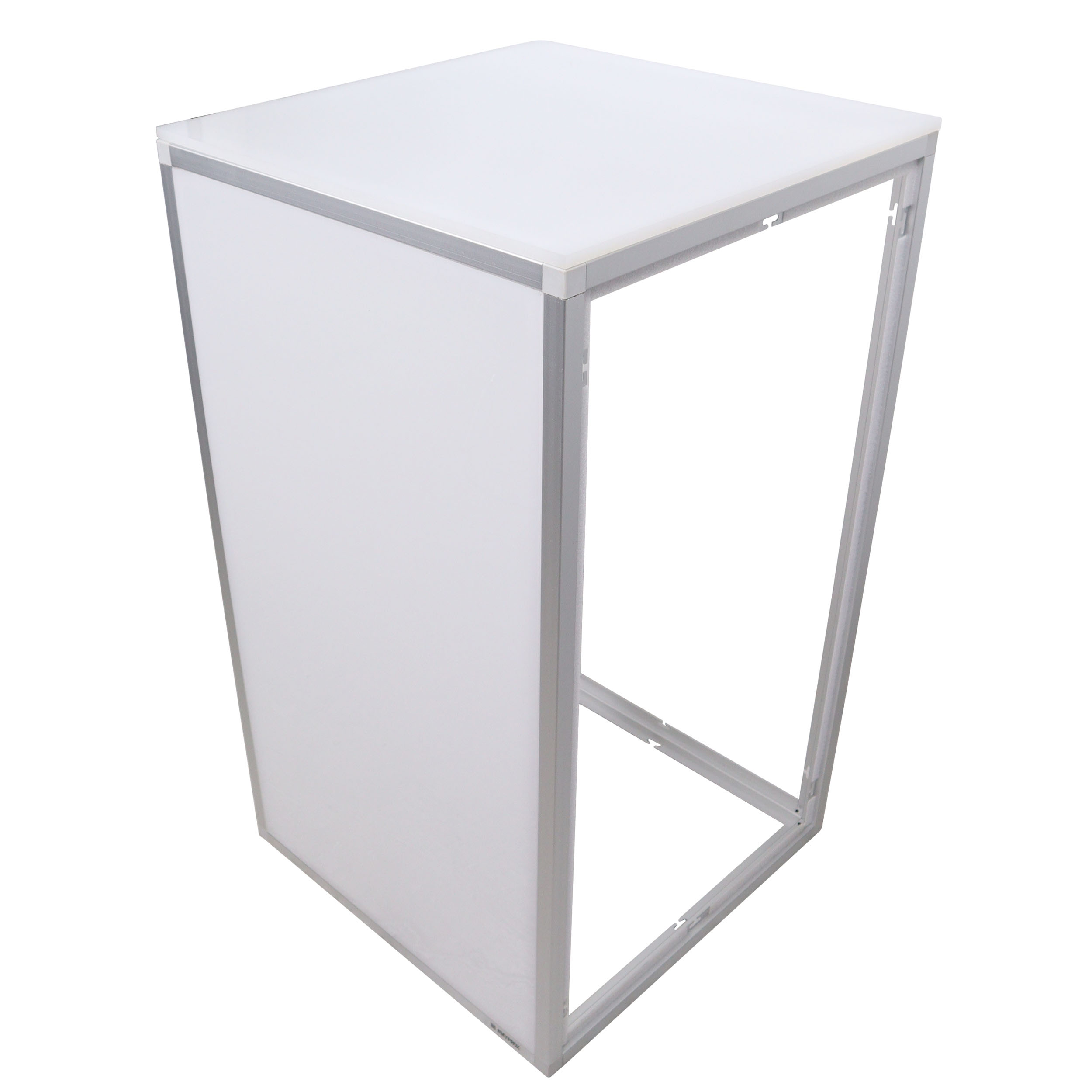 ProX Lumo Stage Acrylic Platform 2'x2'x42" Cube Section Riser for LED ...