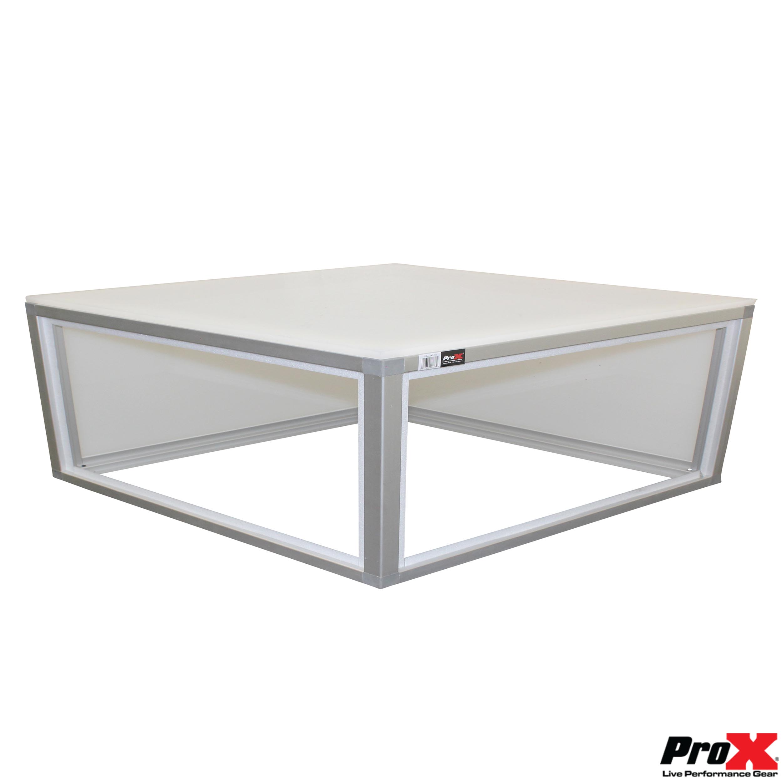 ProX Lumo Stage Acrylic Platform 2'x'2x8" Cube Section Riser for LED ...