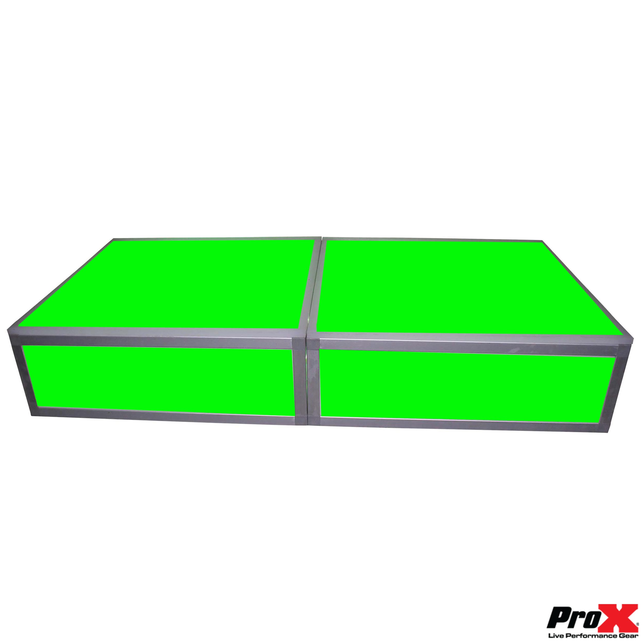 ProX Lumo Stage Acrylic Platform 2'x'2x8" Cube Section Riser for LED ...