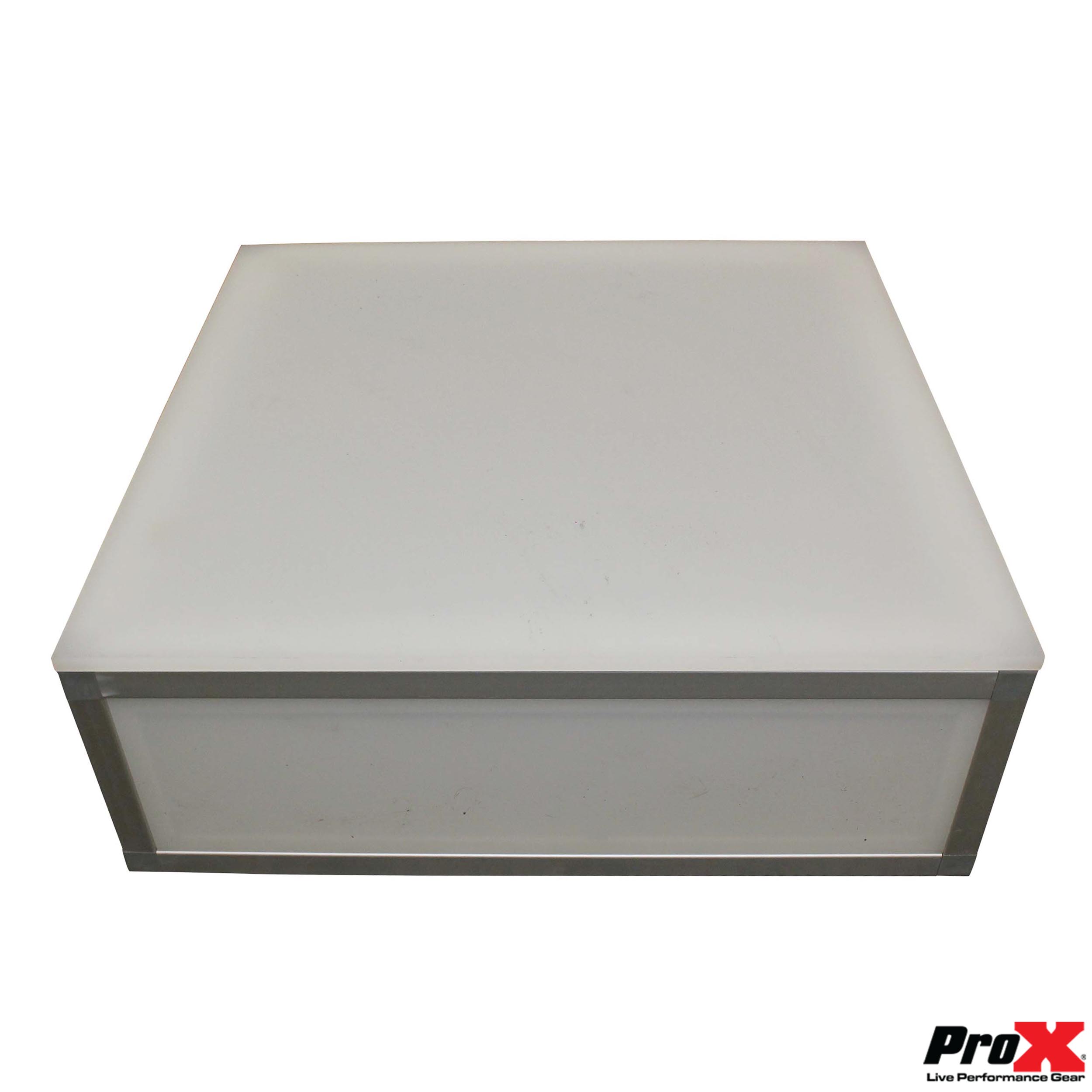ProX Lumo Stage Acrylic Platform 2'x'2x8" Cube Section Riser for LED ...