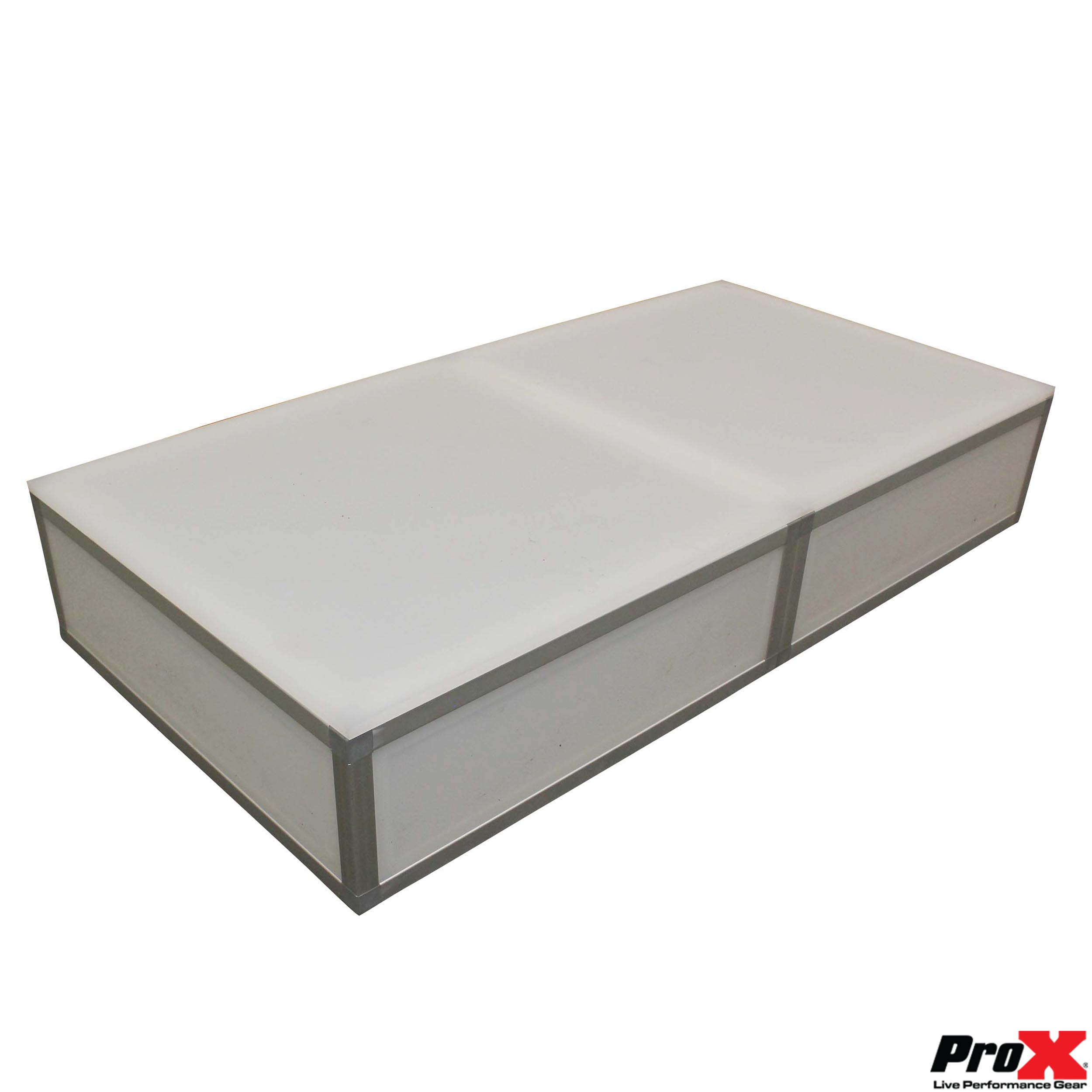 ProX Lumo Stage Acrylic Platform 2'x'2x8" Cube Section Riser for LED ...