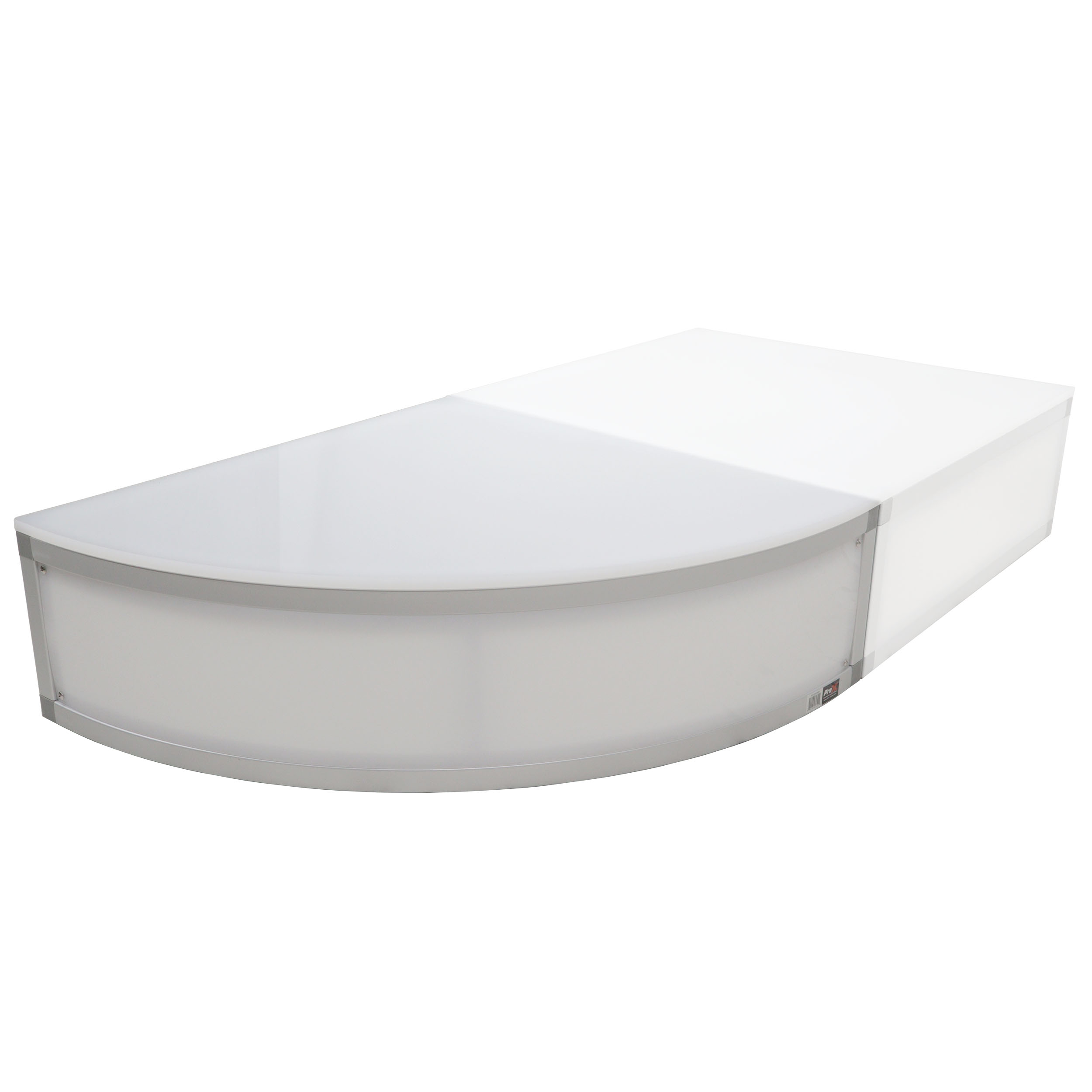 ProX Lumo Stage Acrylic Platform 2'x'2x8" Rounded Cube Section Riser ...