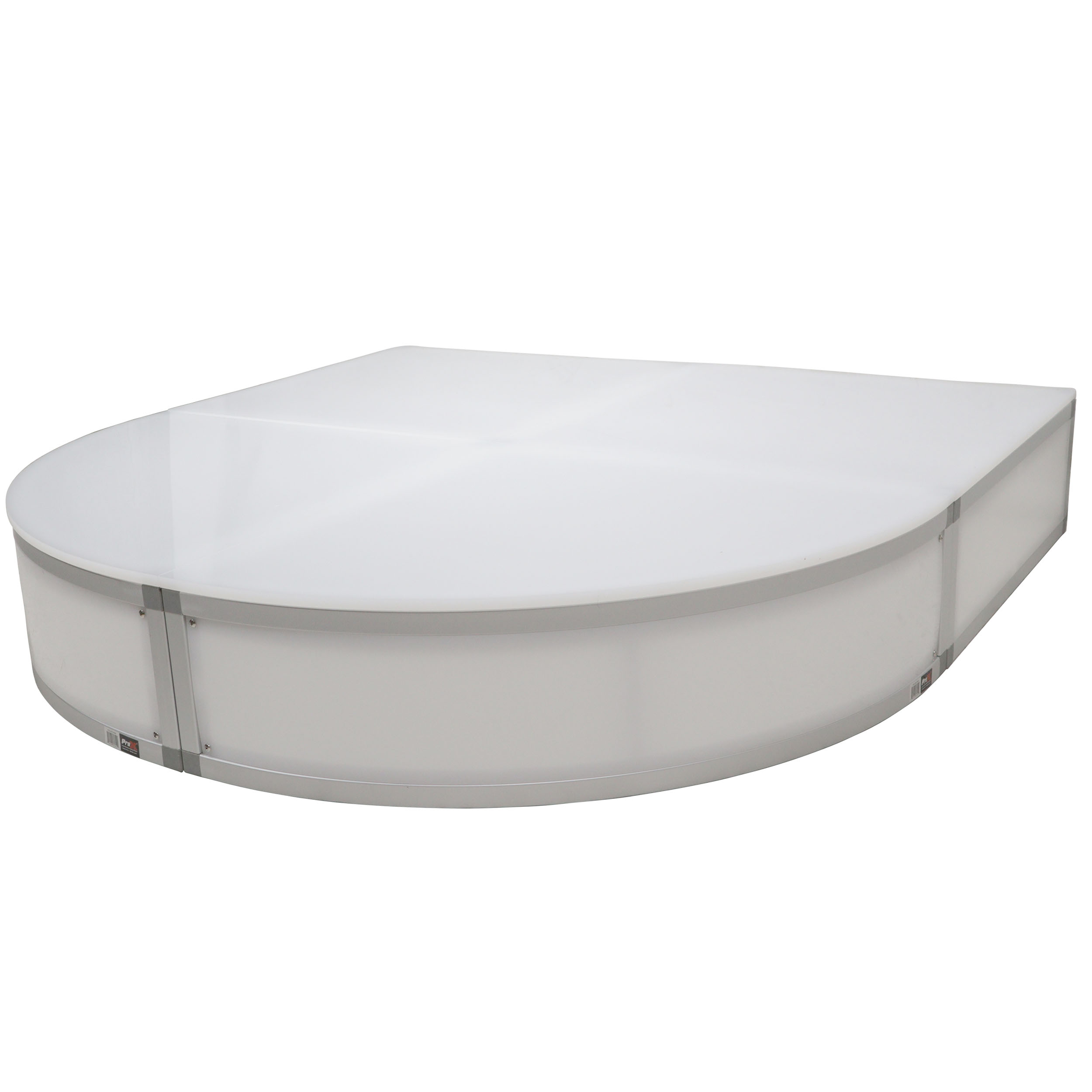 ProX Lumo Stage Acrylic Platform 2'x'2x8" Rounded Cube Section Riser ...