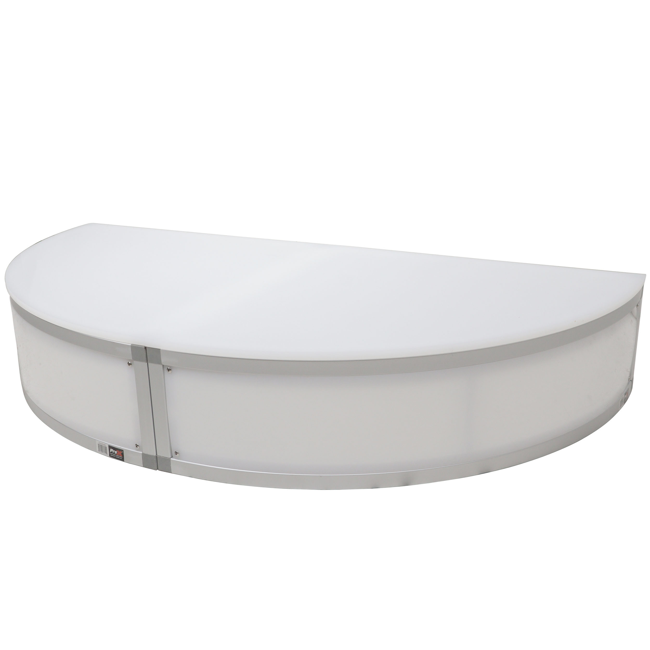 ProX Lumo Stage Acrylic Platform 2'x'2x8" Rounded Cube Section Riser ...