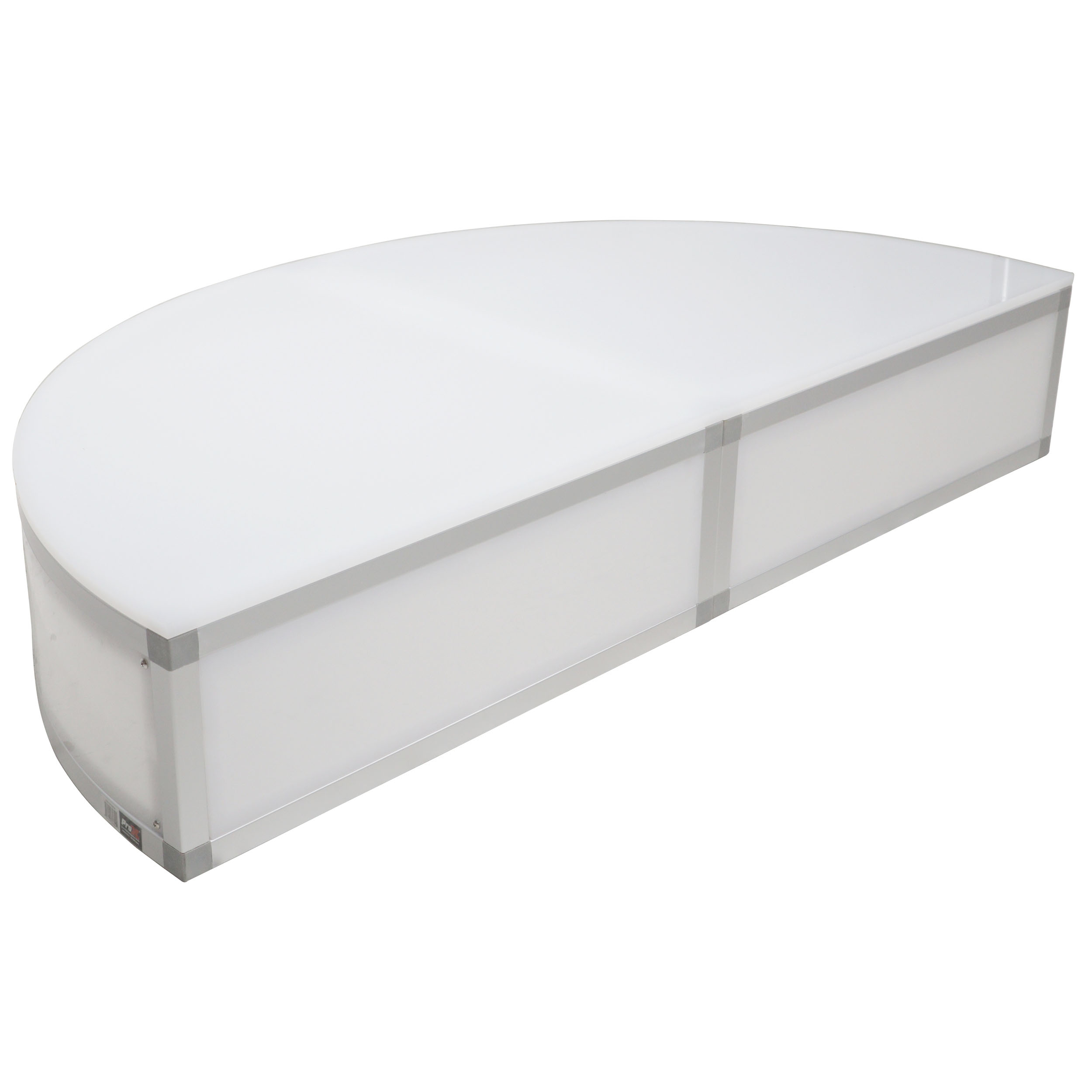 ProX Lumo Stage Acrylic Platform 2'x'2x8" Rounded Cube Section Riser ...