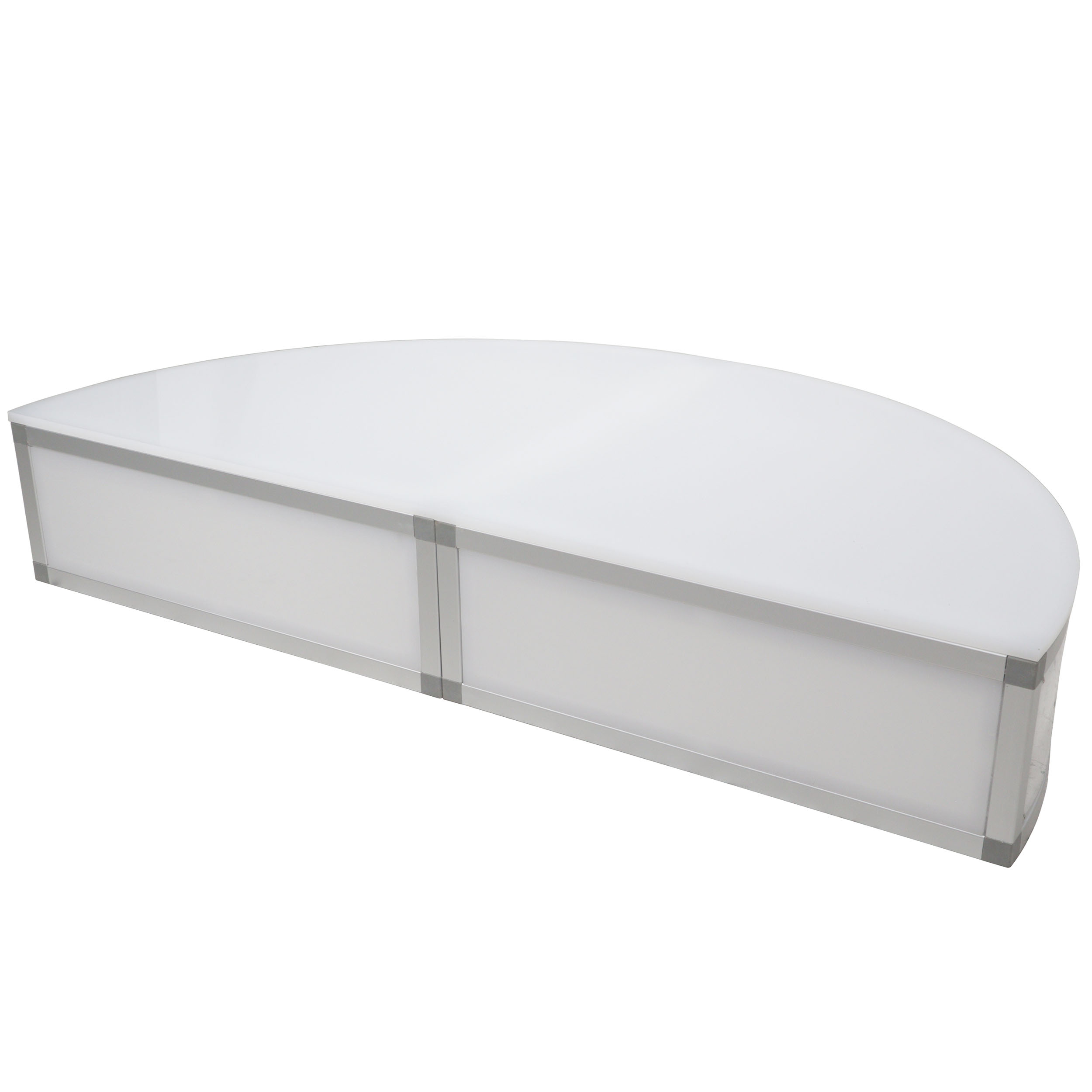 ProX Lumo Stage Acrylic Platform 2'x'2x8" Rounded Cube Section Riser ...