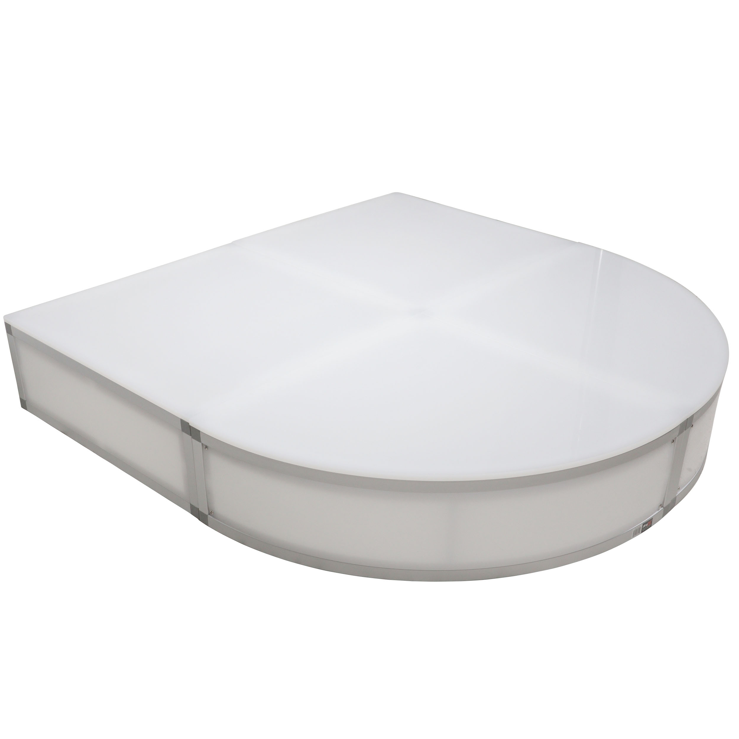 ProX Lumo Stage Acrylic Platform 2'x'2x8" Rounded Cube Section Riser ...