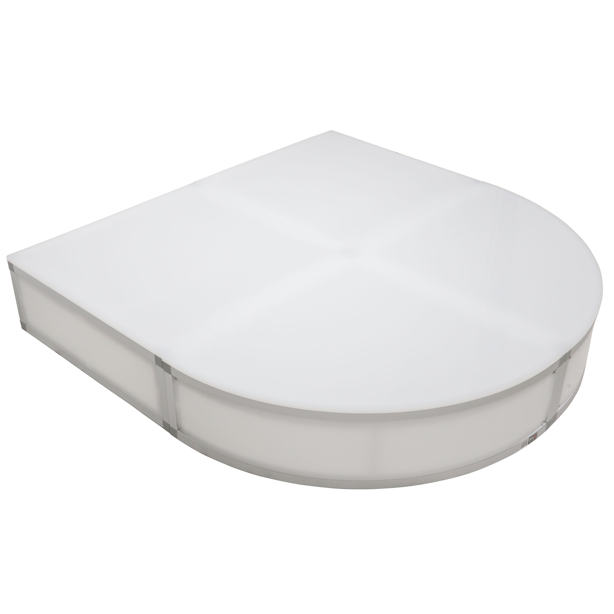 ProX Lumo Stage Acrylic Platform 2'x'2x8" Rounded Cube Section Riser ...