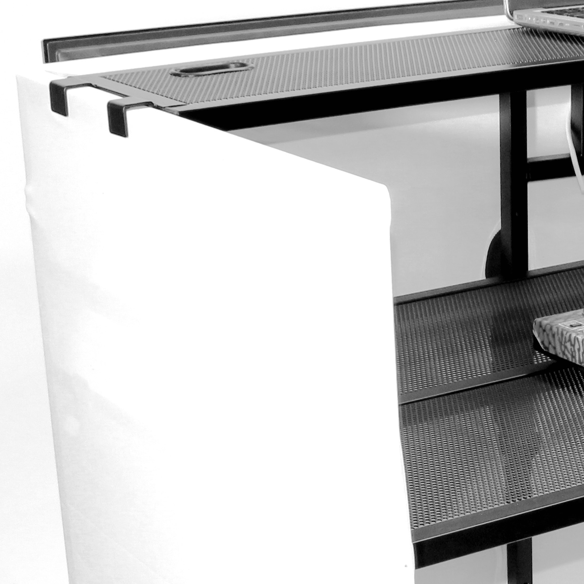 MESA MEDIA MK2 DJ Facade Table Workstation Includes TV Bracket Mount ...